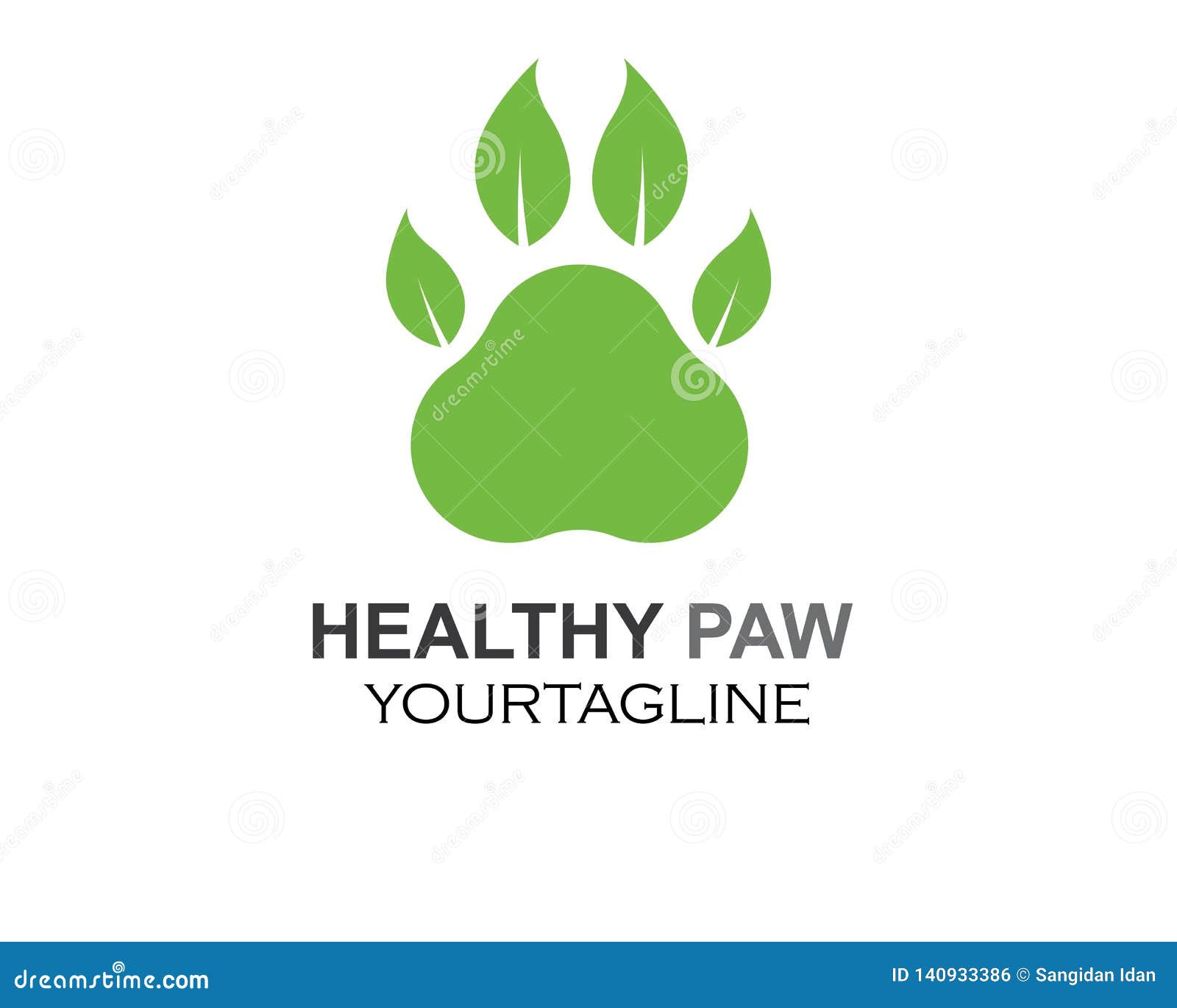 Paw Logo Icon of Pet Vector Template Stock Vector - Illustration of ...