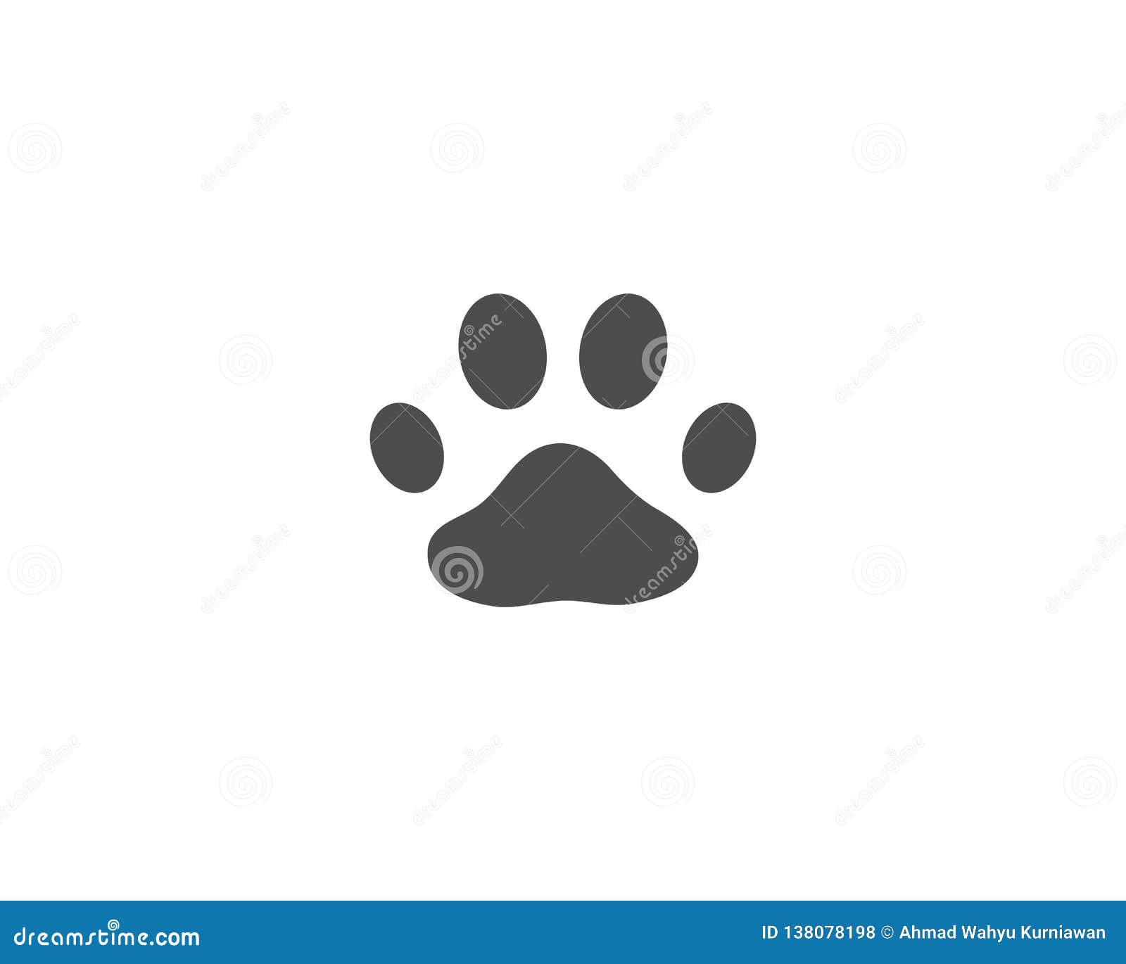 Paw logo vector stock vector. Illustration of paws, isolated - 138078198