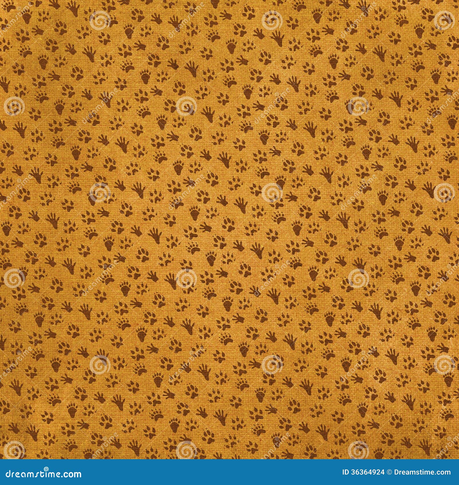 Paw Print Pattern Stock Images - Image: 36364924