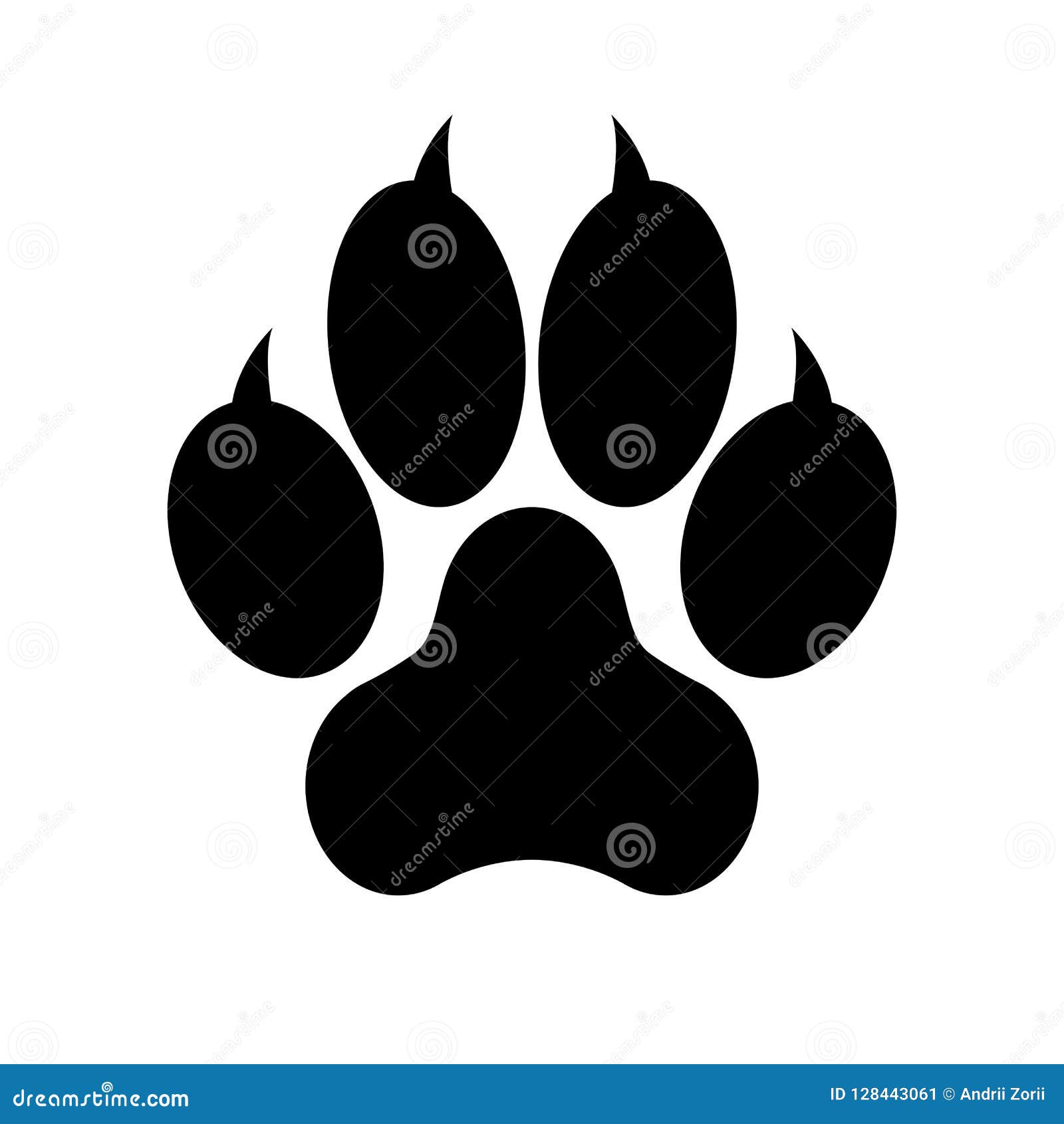 Wolf Paw Logo Design