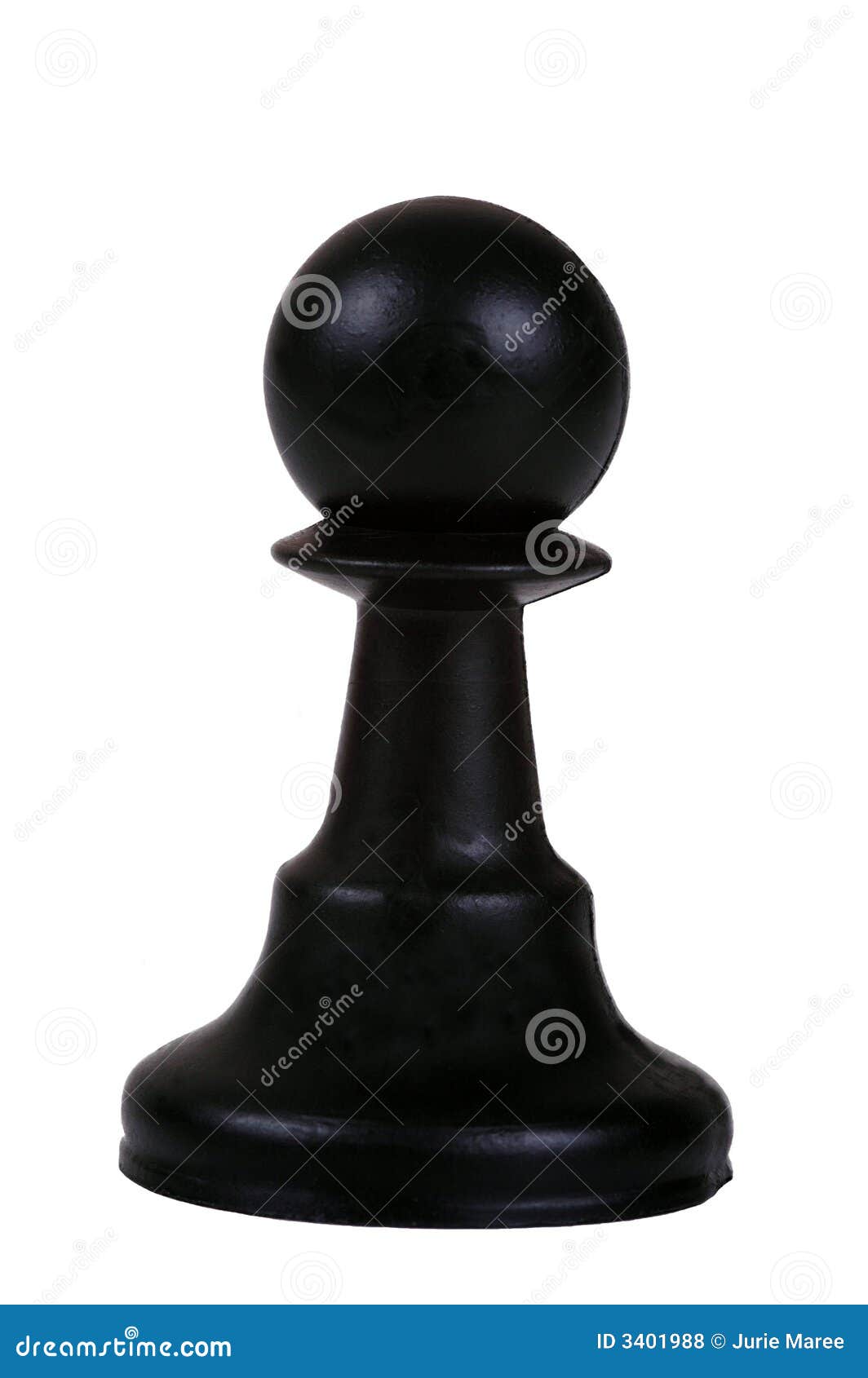 Pawn. stock photo. Image of compete, piece, isolated, pawn - 3401988