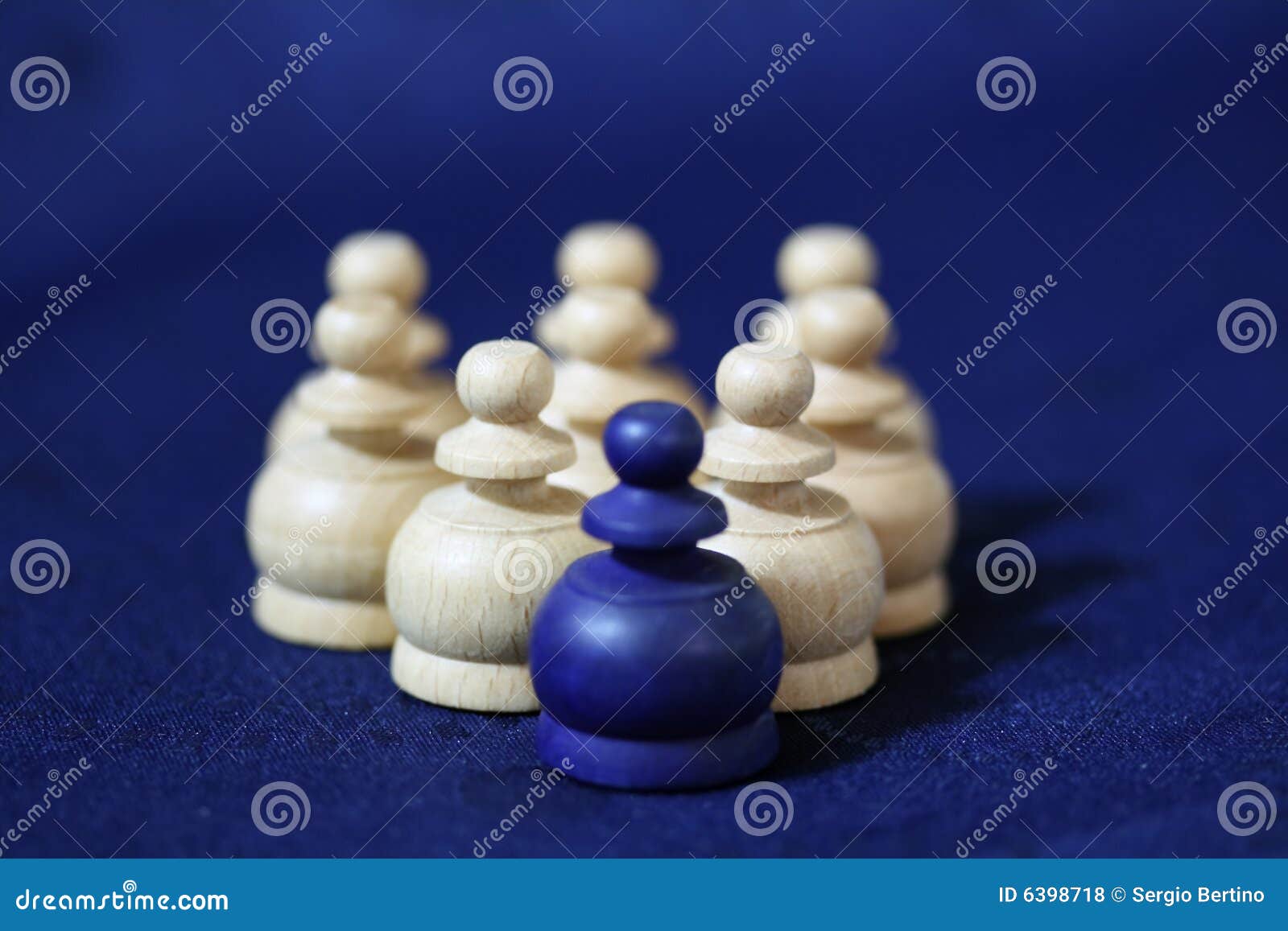 Blue pawn stock photo. Image of game, pawn, group, pawns - 6398718