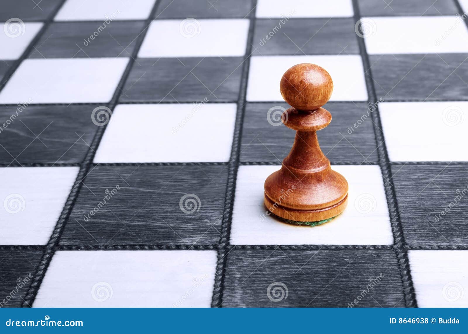 Pawn on chessboard stock photo. Image of fight, wooden - 8646938