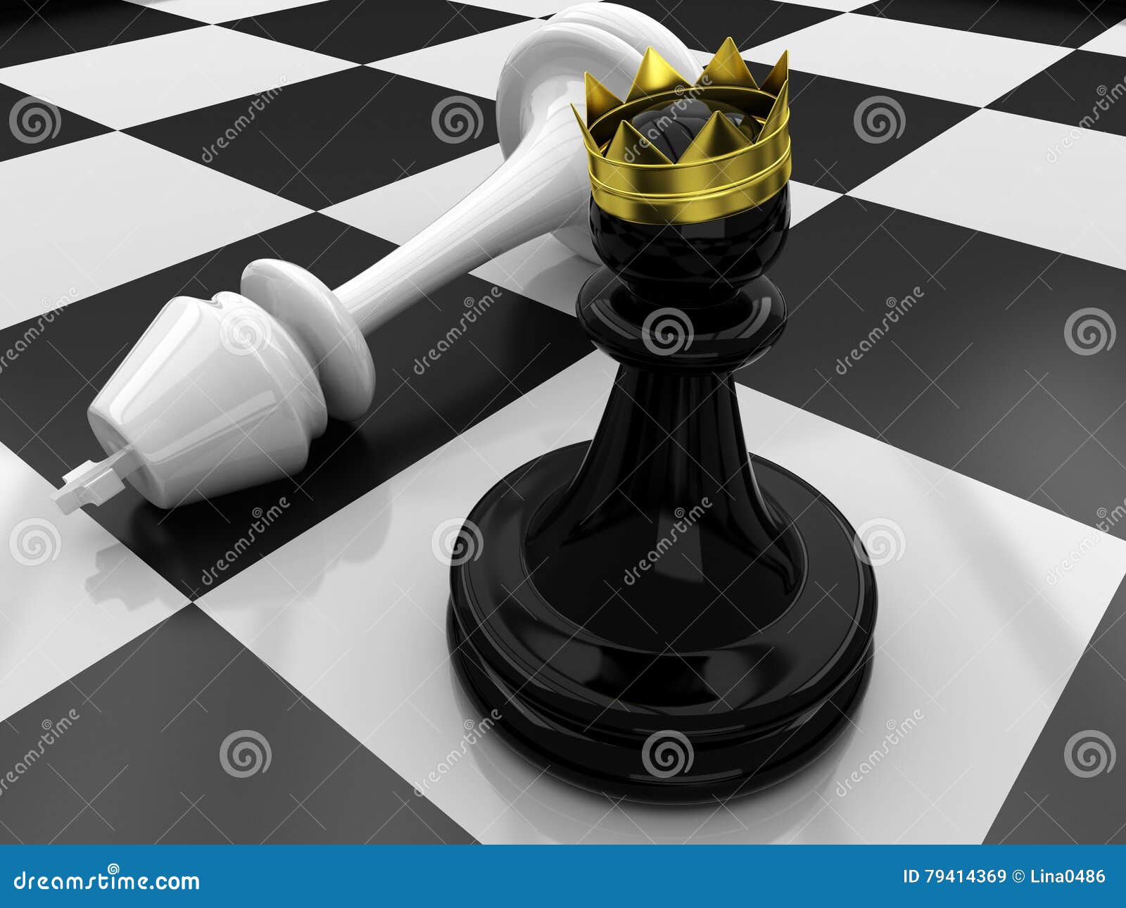 A Defeated King On A Chessboard Stock Photography | CartoonDealer.com ...