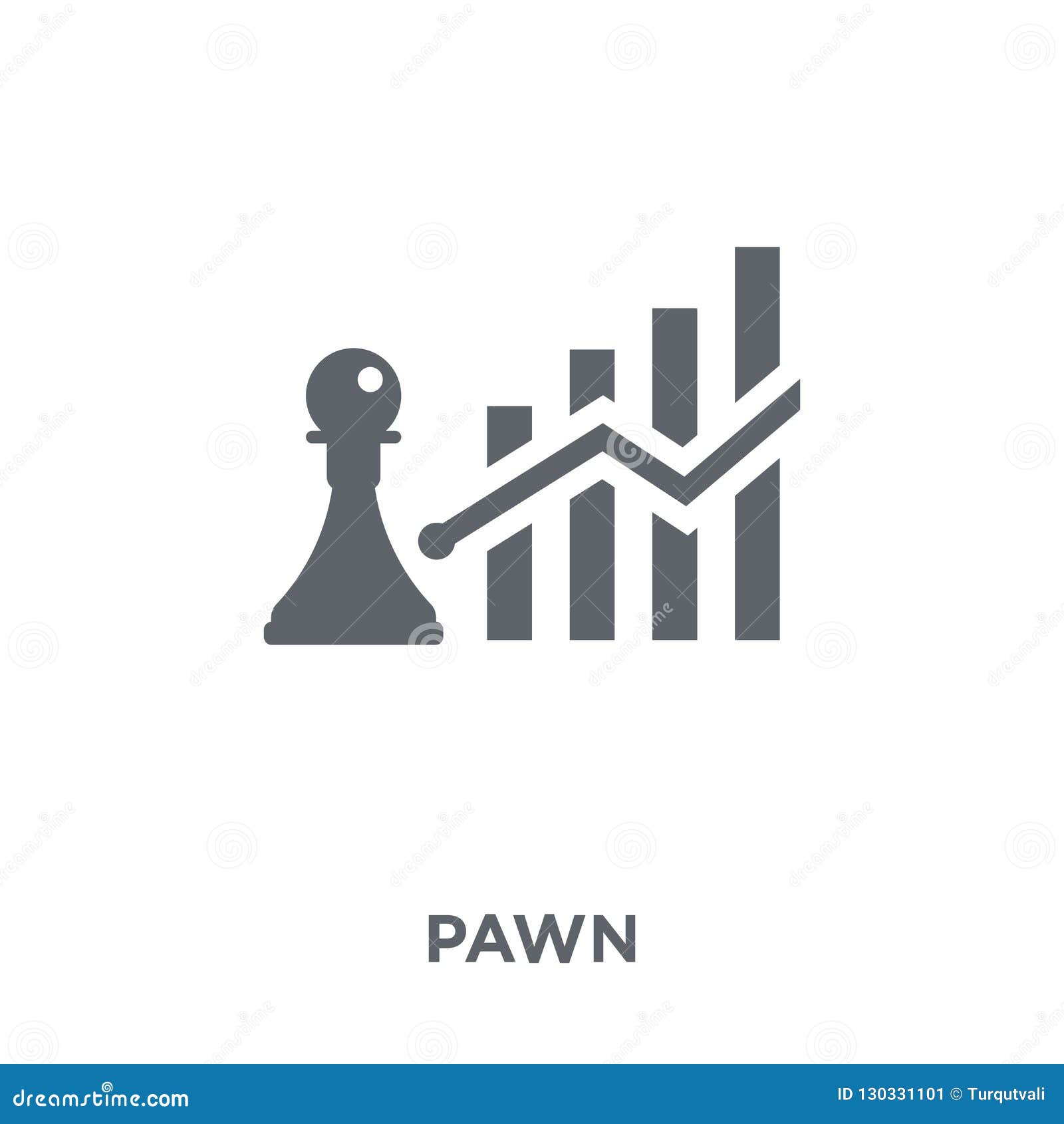 Pawn icon from collection. stock vector. Illustration of business ... Pawn icon from collection. stock vector. Illustration of business ...