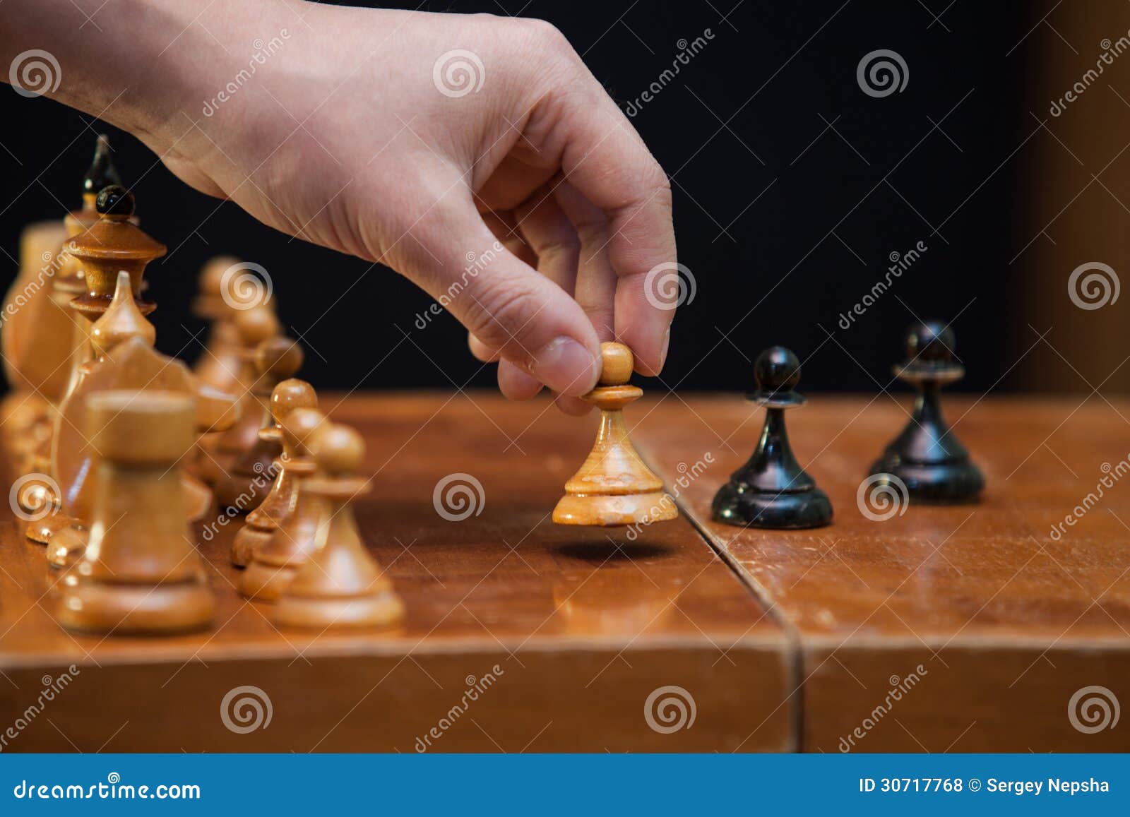 Pawn move stock photo. Image of rivalry, checkmate, pawn - 30717768