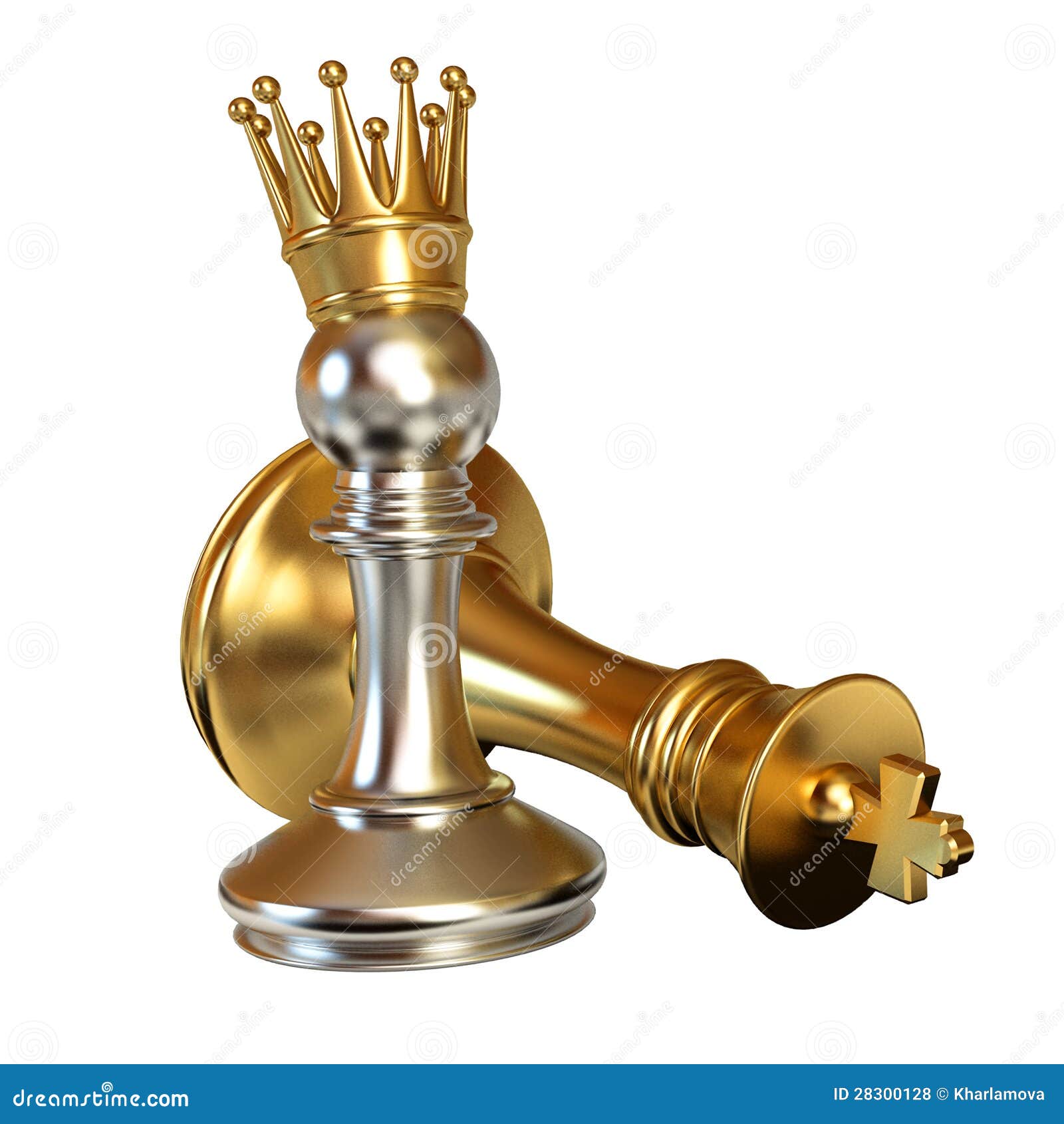 Pawn puts checkmate stock illustration. Illustration of choice - 28300128