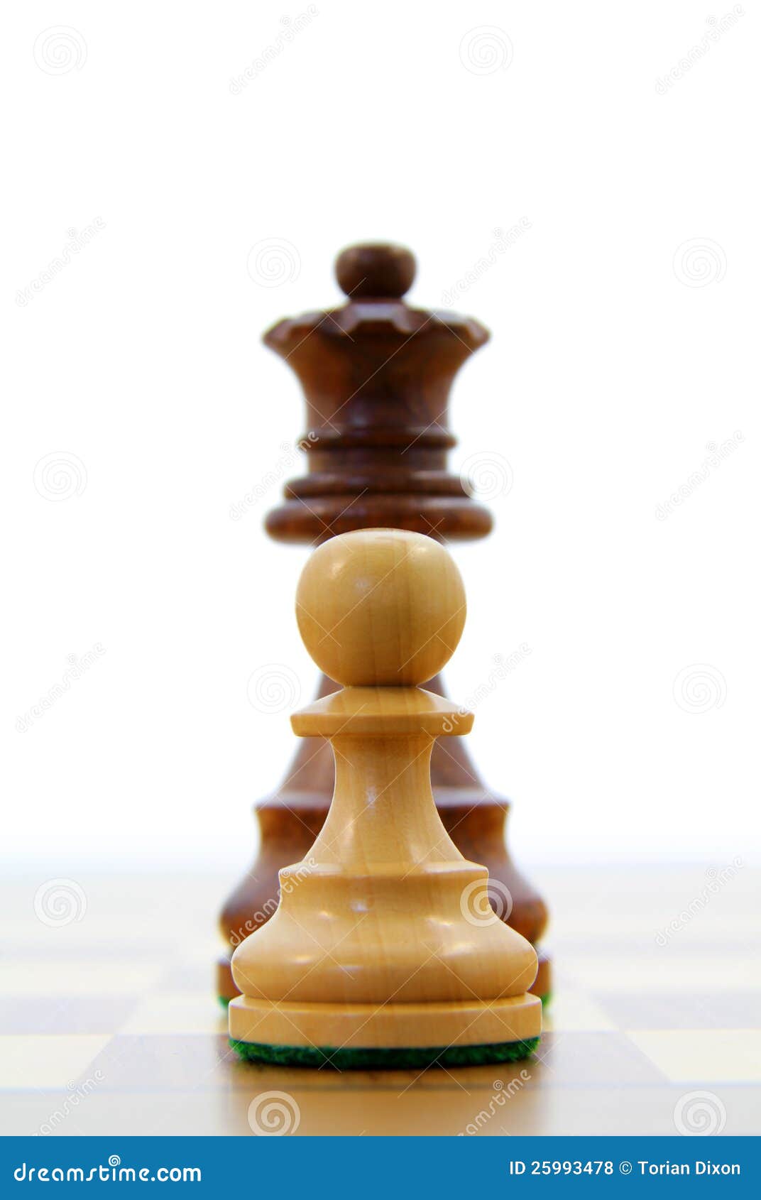 Pawn and queen stock photo. Image of grain, queen, chess - 25993478