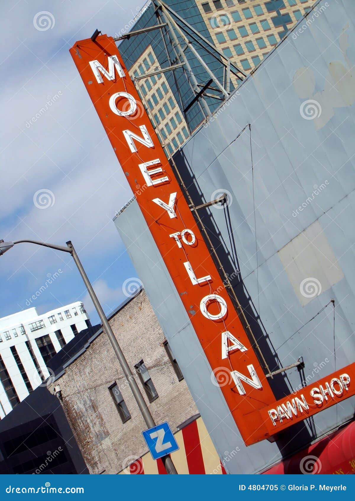 Pawn Shop Sign stock image. Image of collateral, pawned - 4804705