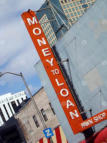 Pawn Shop Sign stock image. Image of collateral, pawned - 4804705