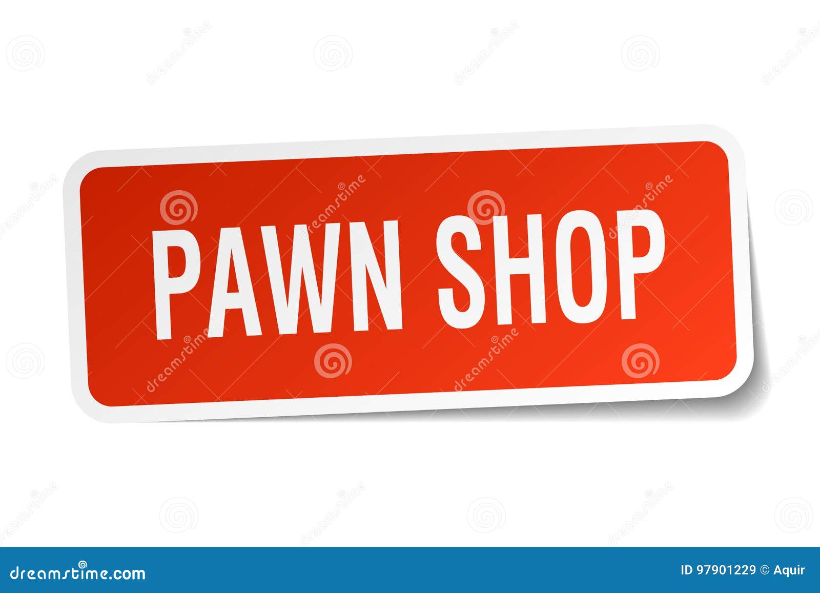 Pawn shop sticker stock vector. Illustration of banner - 97901229