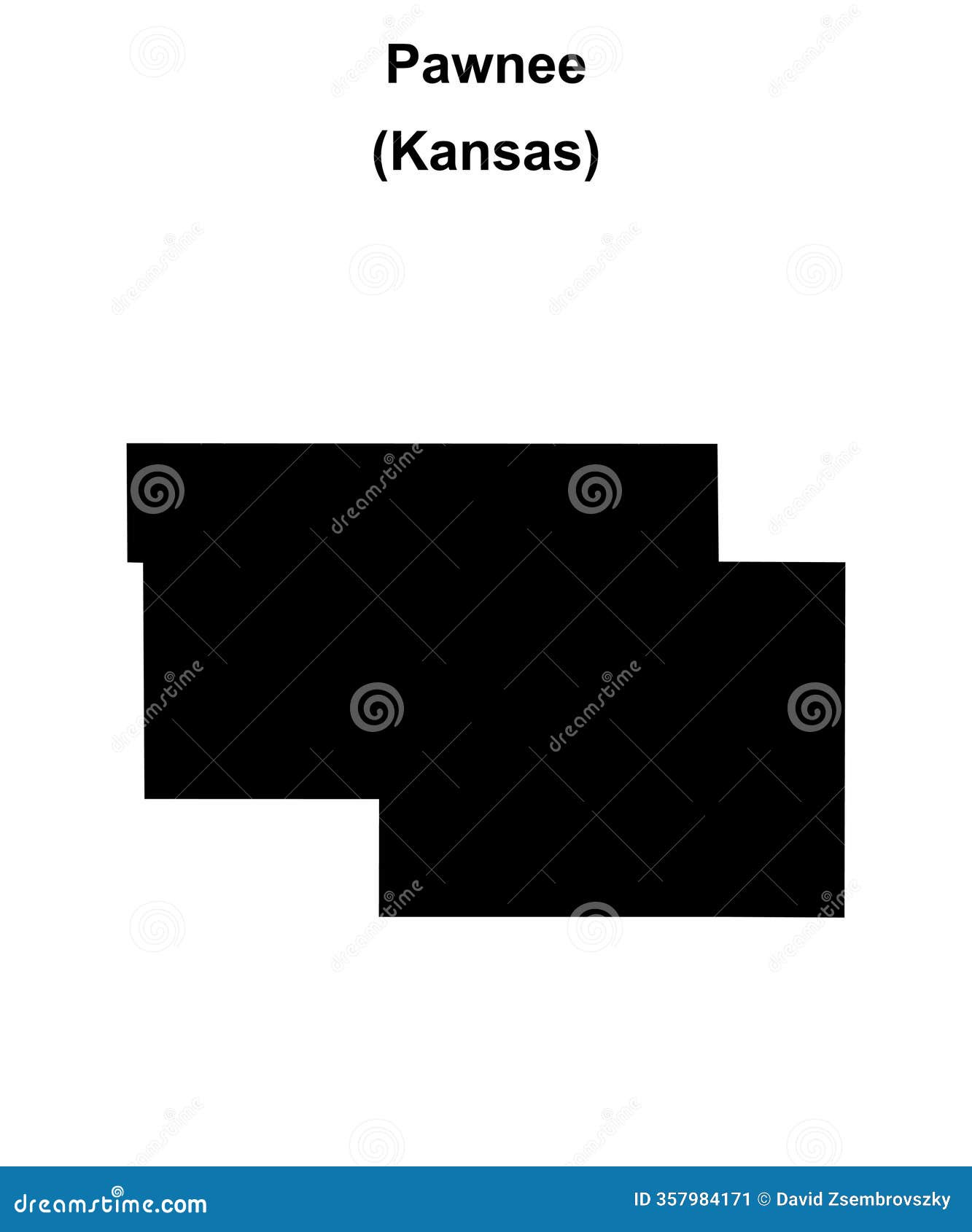 Pawnee outline map stock illustration. Illustration of border - 357984171