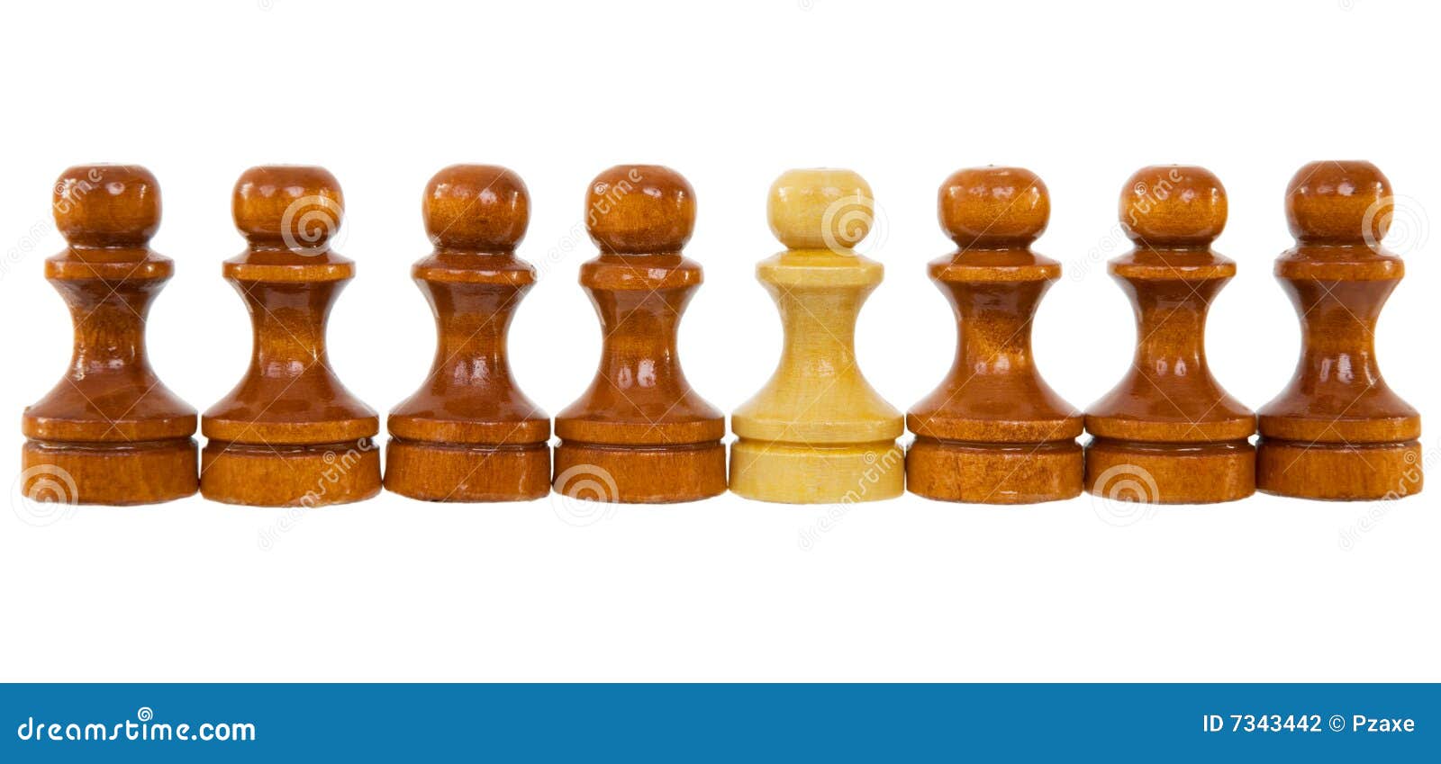 Pawns stock photo. Image of brown, beige, dark, isolated - 7343442