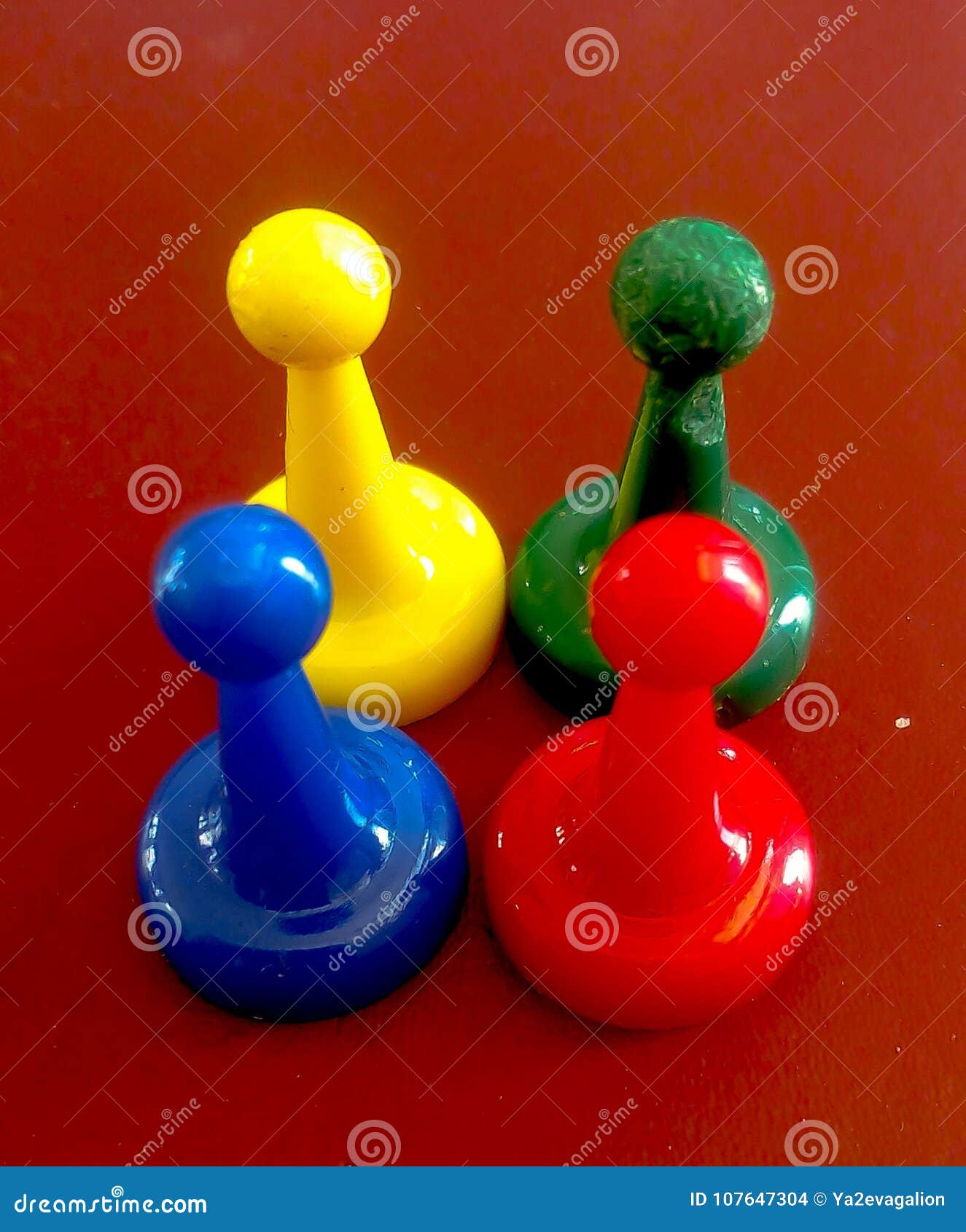 Pawns stock photo. Image of playing, game, colors, pawns - 107647304