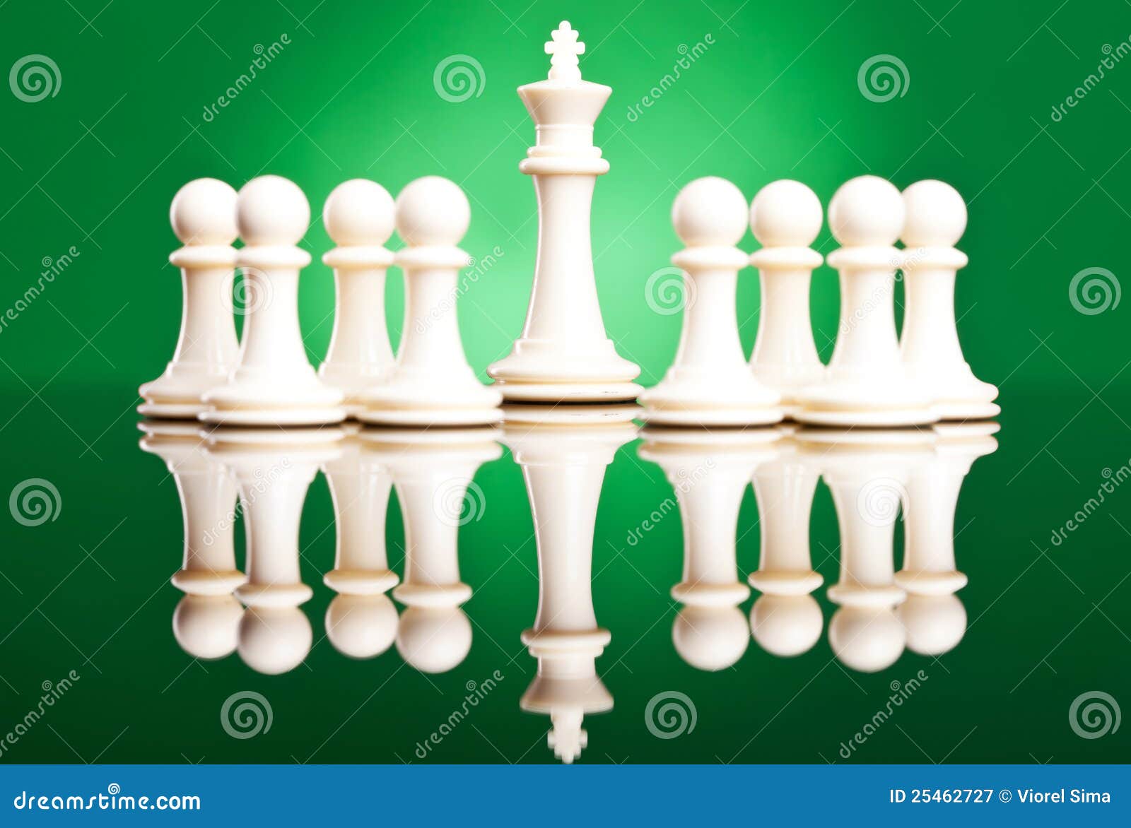 Pawns Protecting the White King Stock Image - Image of protect ...