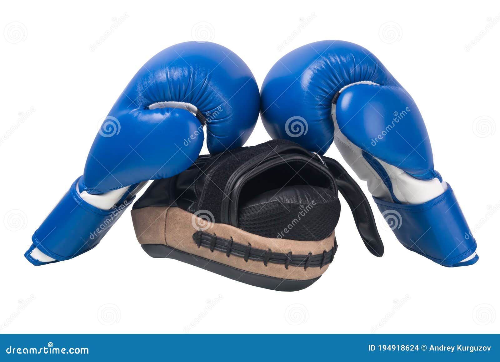 Paws and Boxing Gloves Concept Isolated on White Background Stock Photo ...