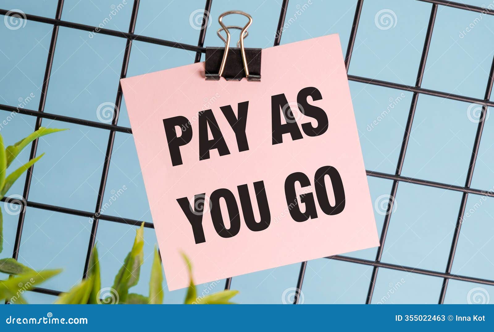 Pay As You Go Write on Sticky Notes on Office Desk. Business Concept ...