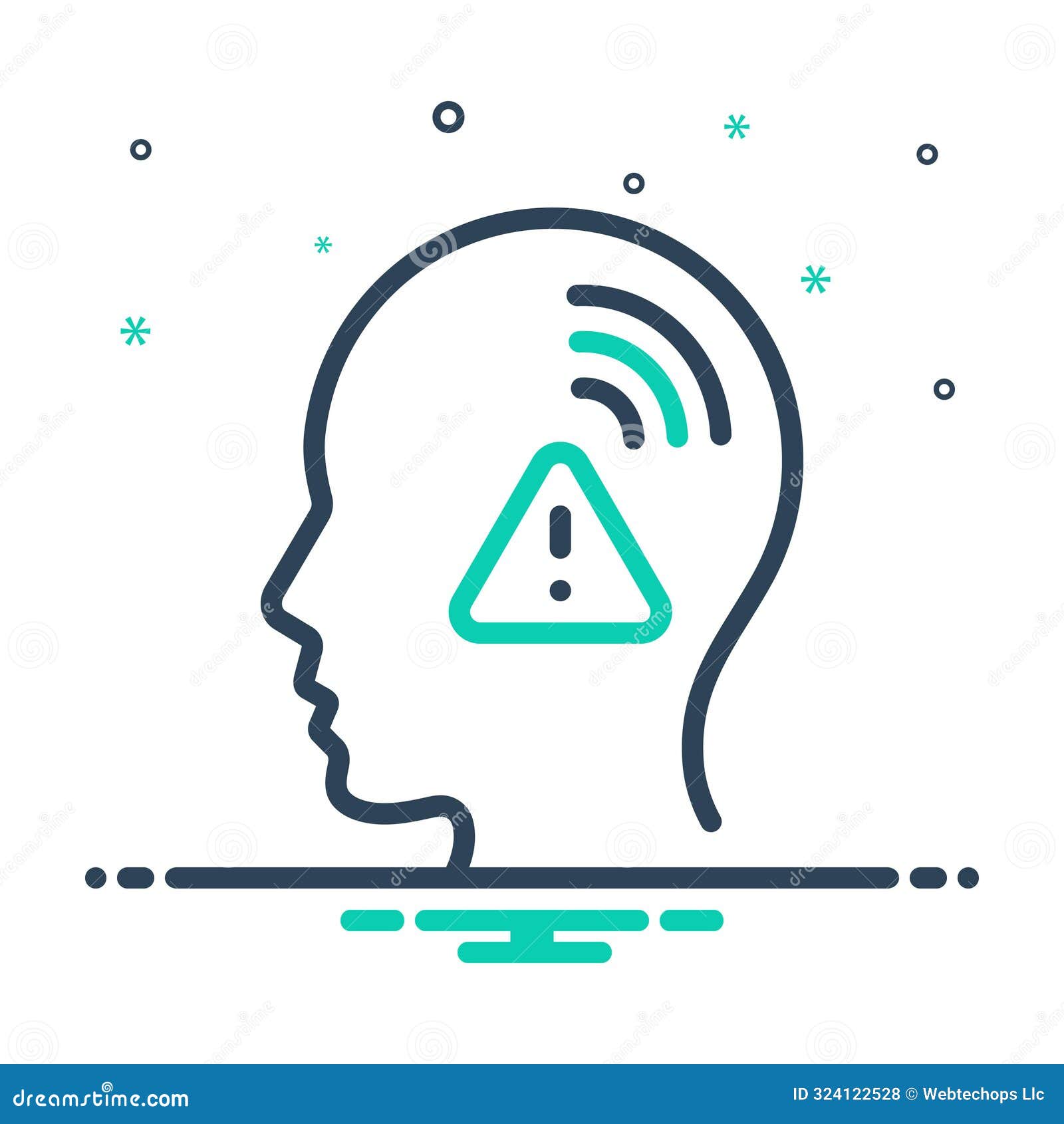 Mix Icon for Pay Attention, Pay and Alert Stock Vector - Illustration ...