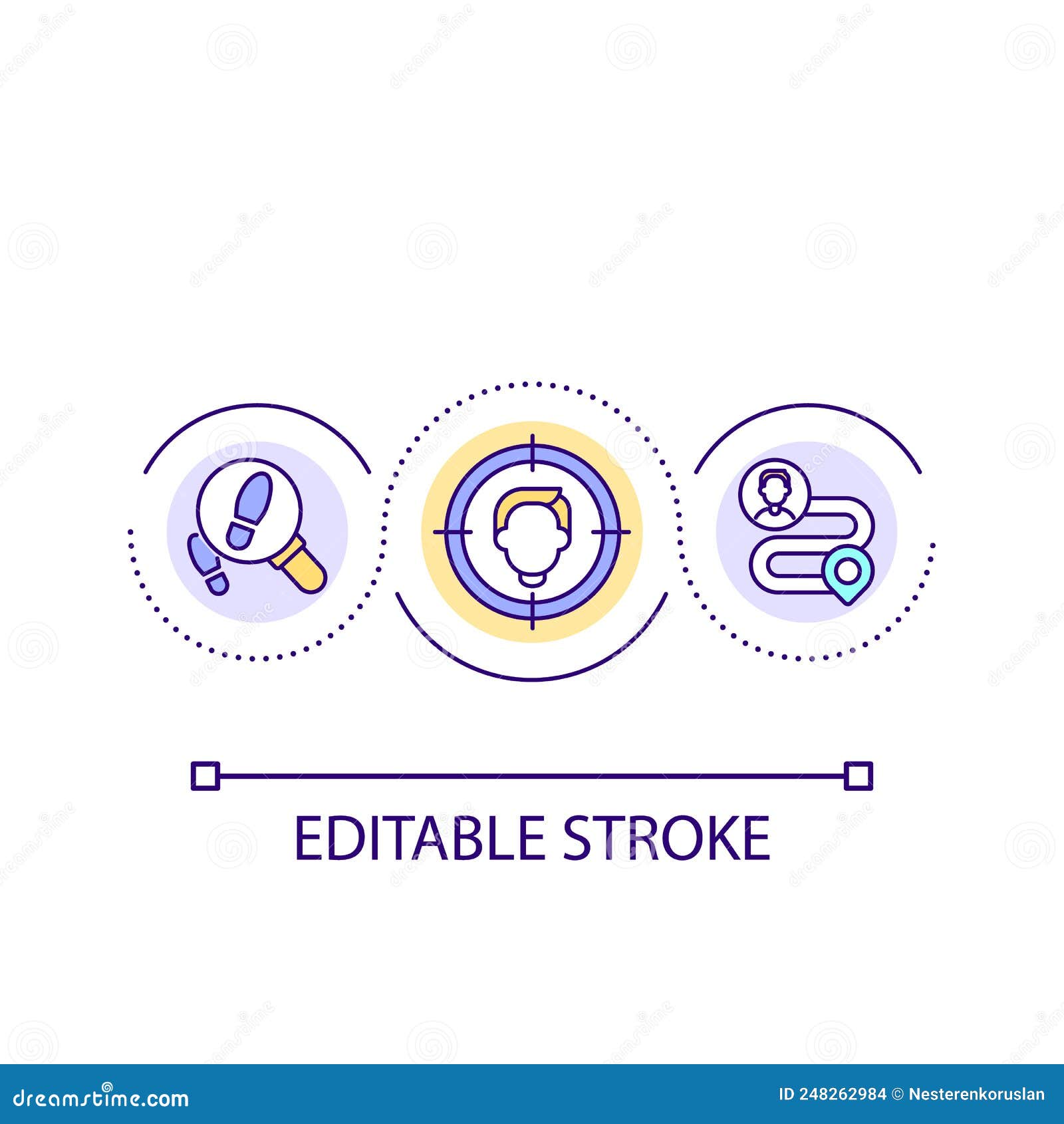 Pay Attention To Customer Experience Loop Concept Icon Stock Vector ...