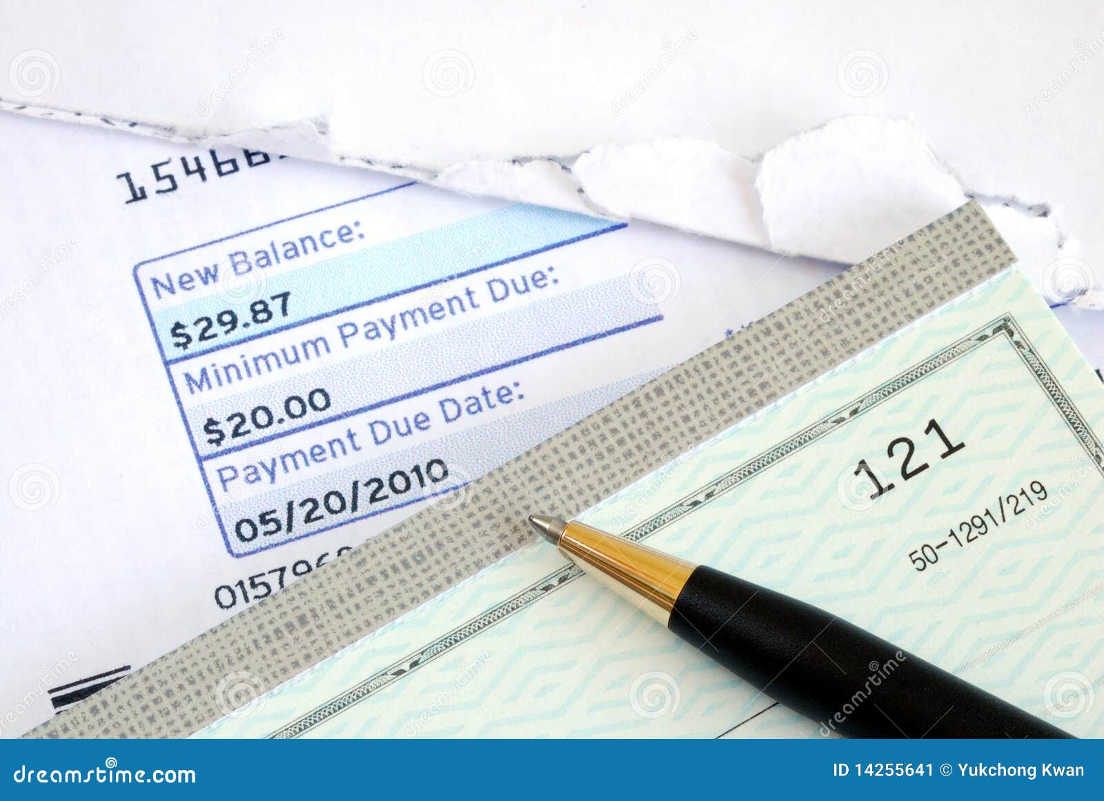 Pay the bill stock image. Image of checking, savings - 14255641