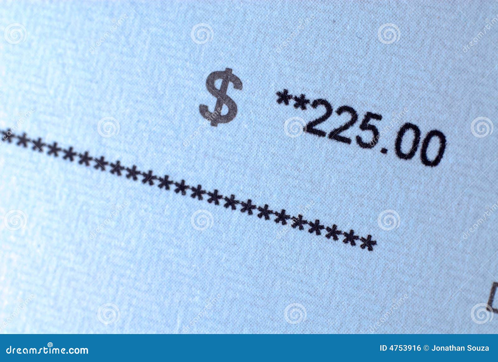 Pay check amount on paper stock photo. Image of businesses - 4753916