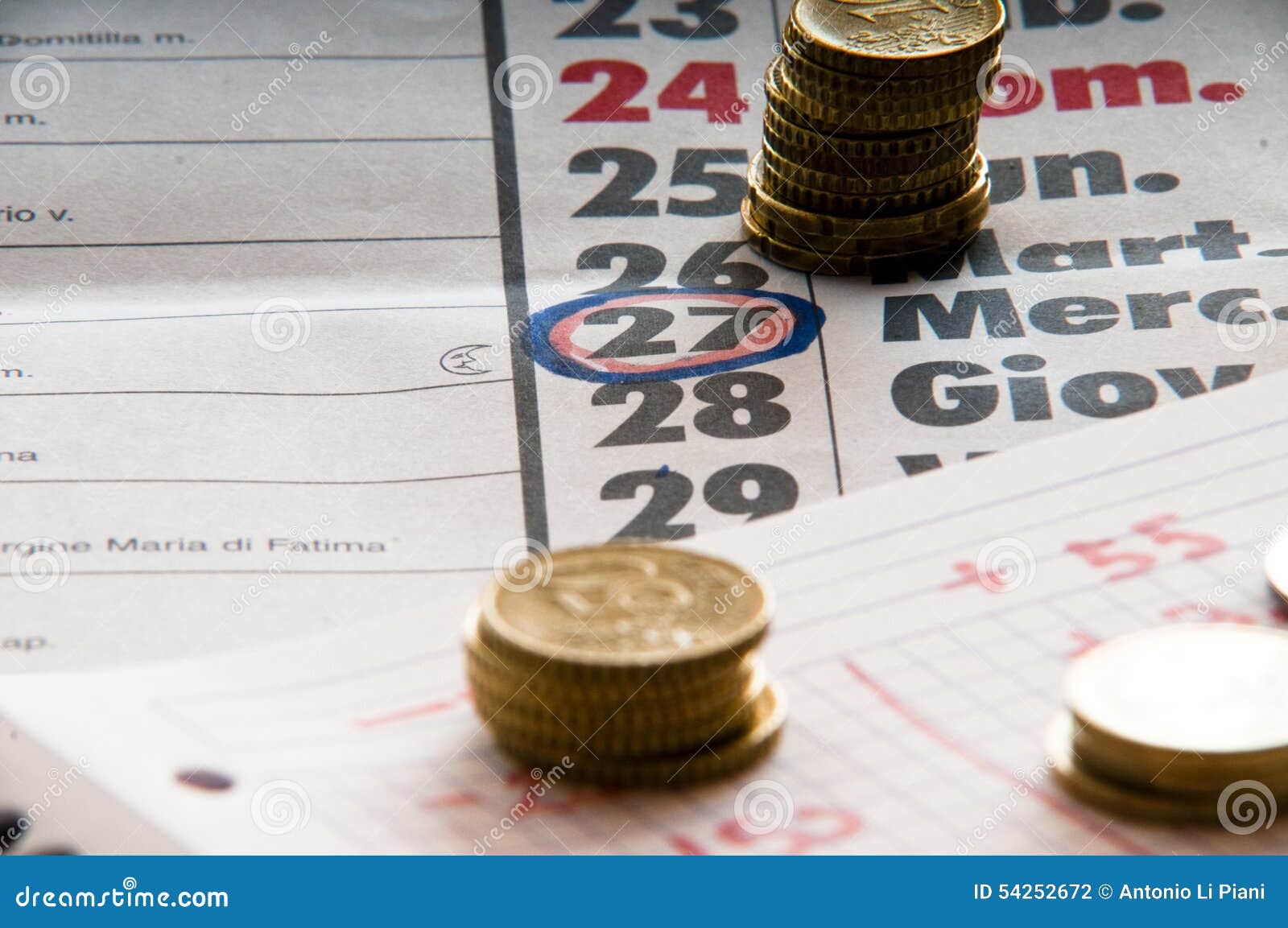 Pay day stock photo. Image of work, euro, calendar, bank - 54252672