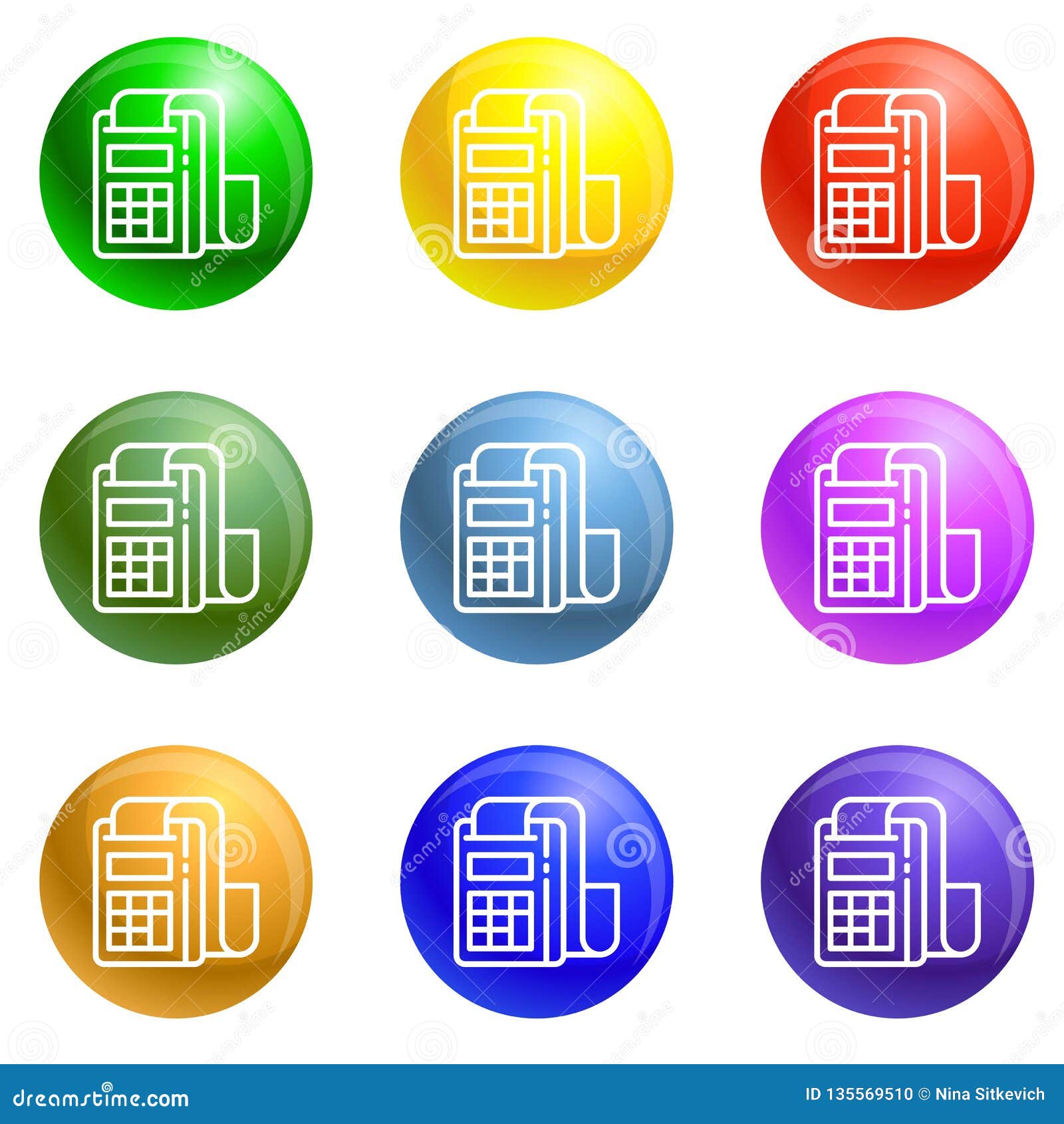 Pay Device Icons Set Vector Stock Vector - Illustration of internet ...