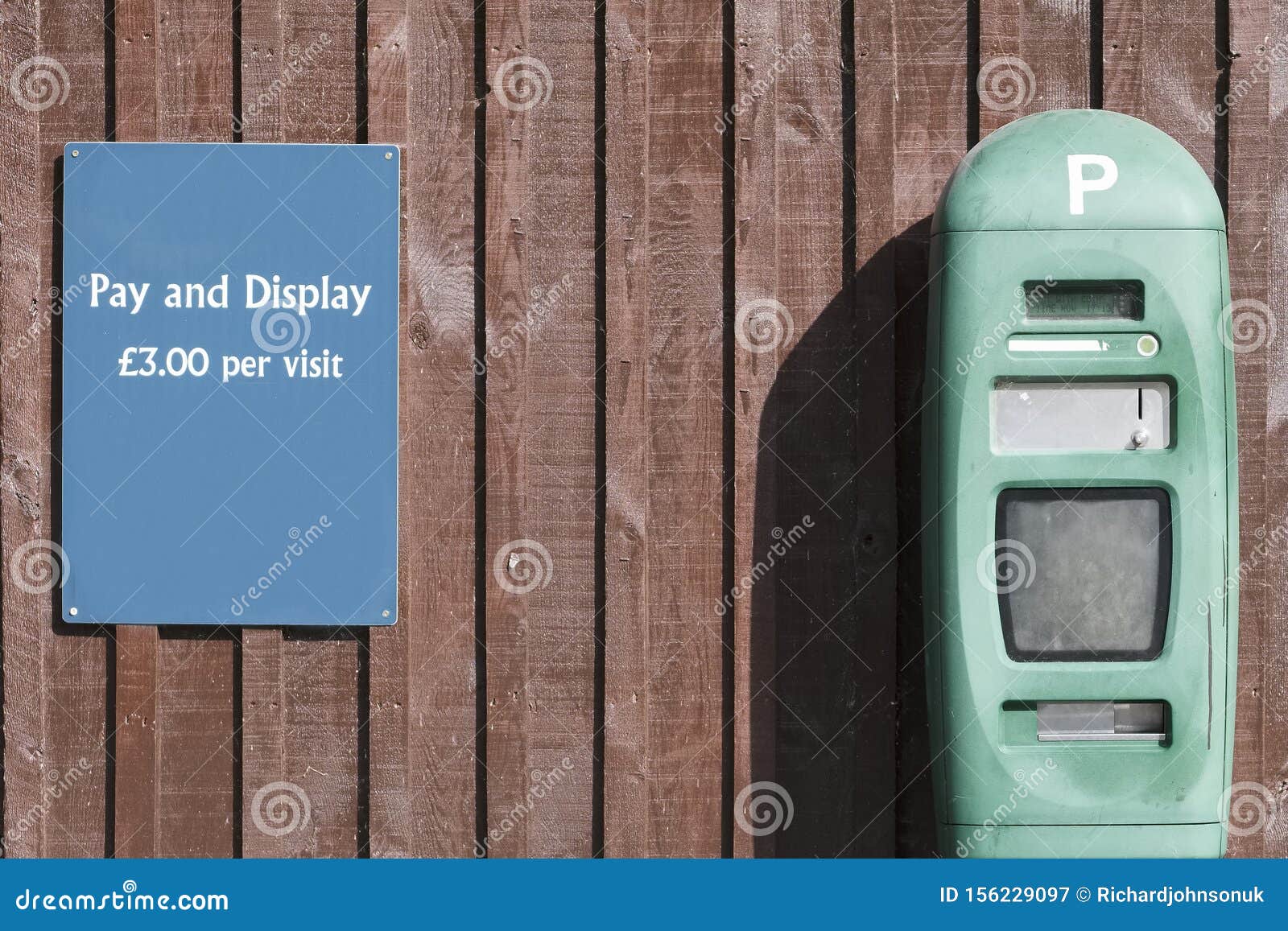 Pay and Display Machine and Sign Stock Image - Image of modern, change ...
