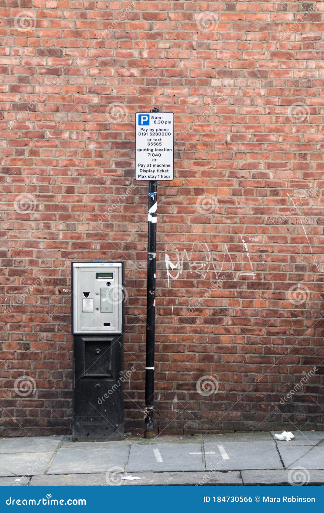 Pay and Display Parking Meter with Information Sign Editorial Photo ...