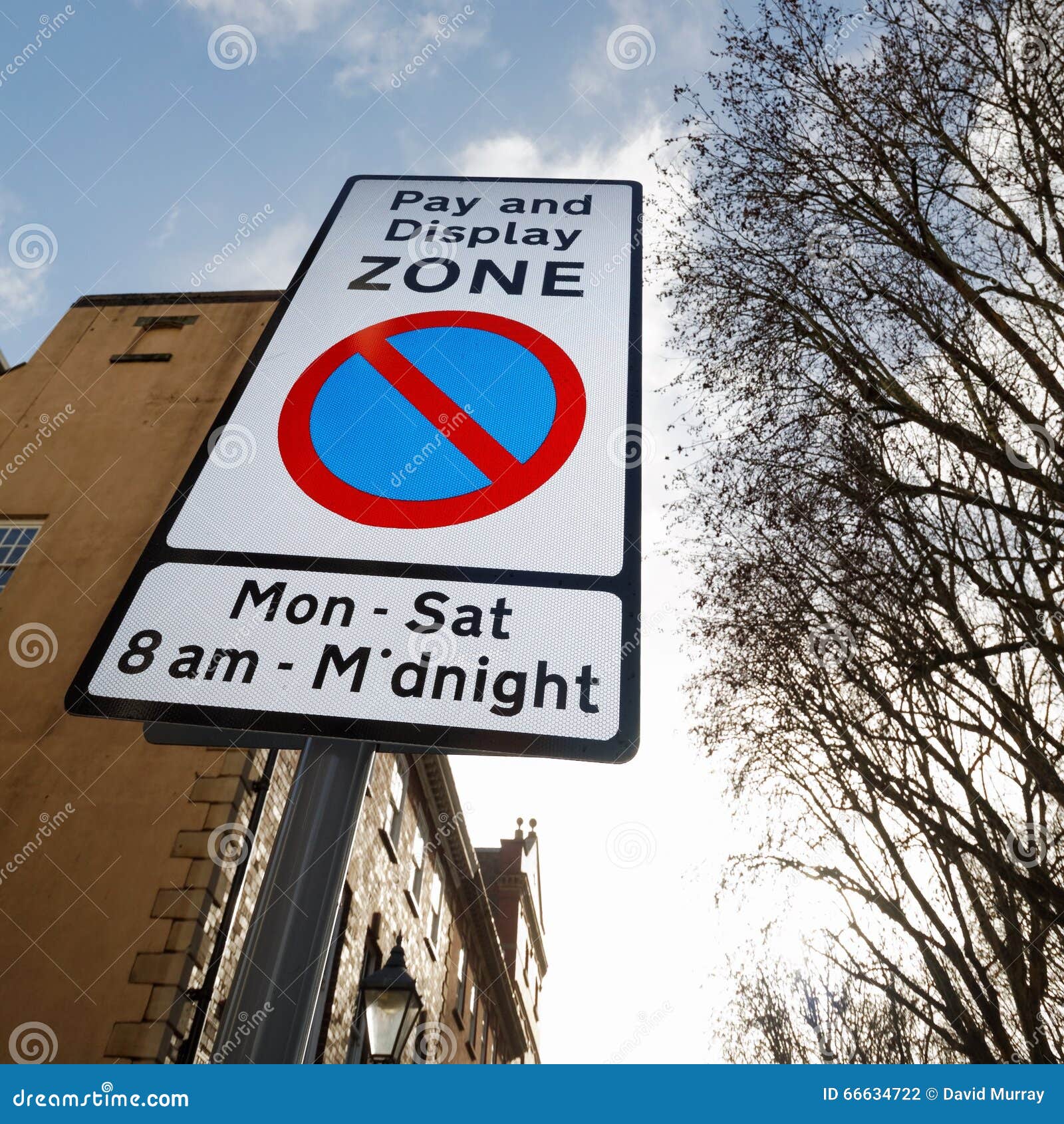 Pay and Display Zone Parking Sign Stock Photo - Image of vehicle, park ...