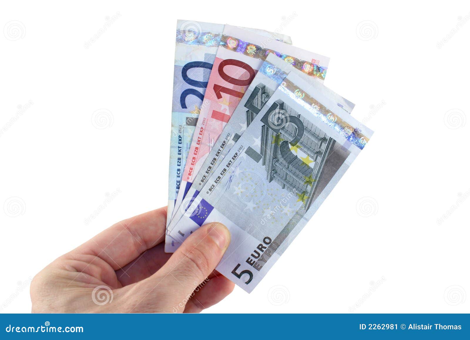 Pay in Euros stock image. Image of cash, hold, giving - 2262981