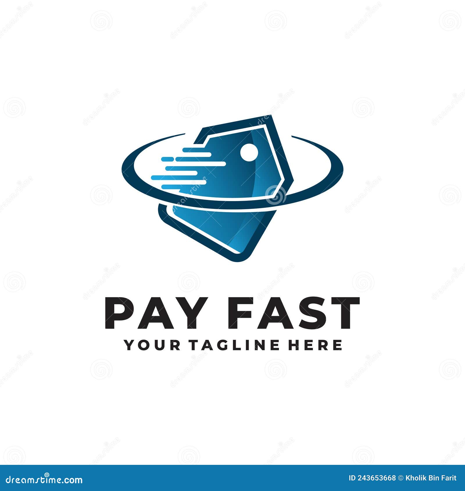 Pay Fast Logo Vector Design Template Stock Vector - Illustration of ...