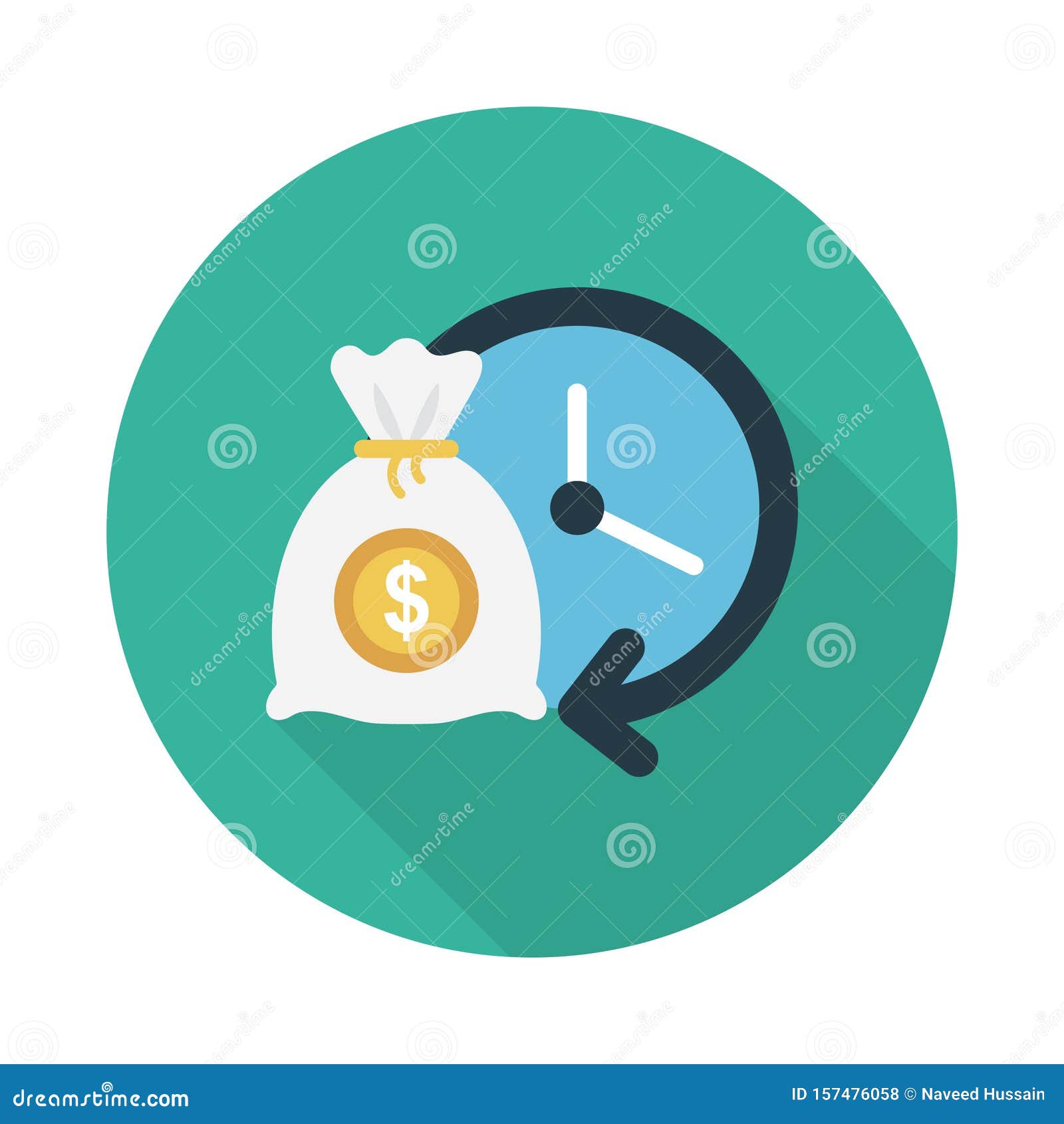 Pay flat vector icon stock vector. Illustration of concept - 157476058