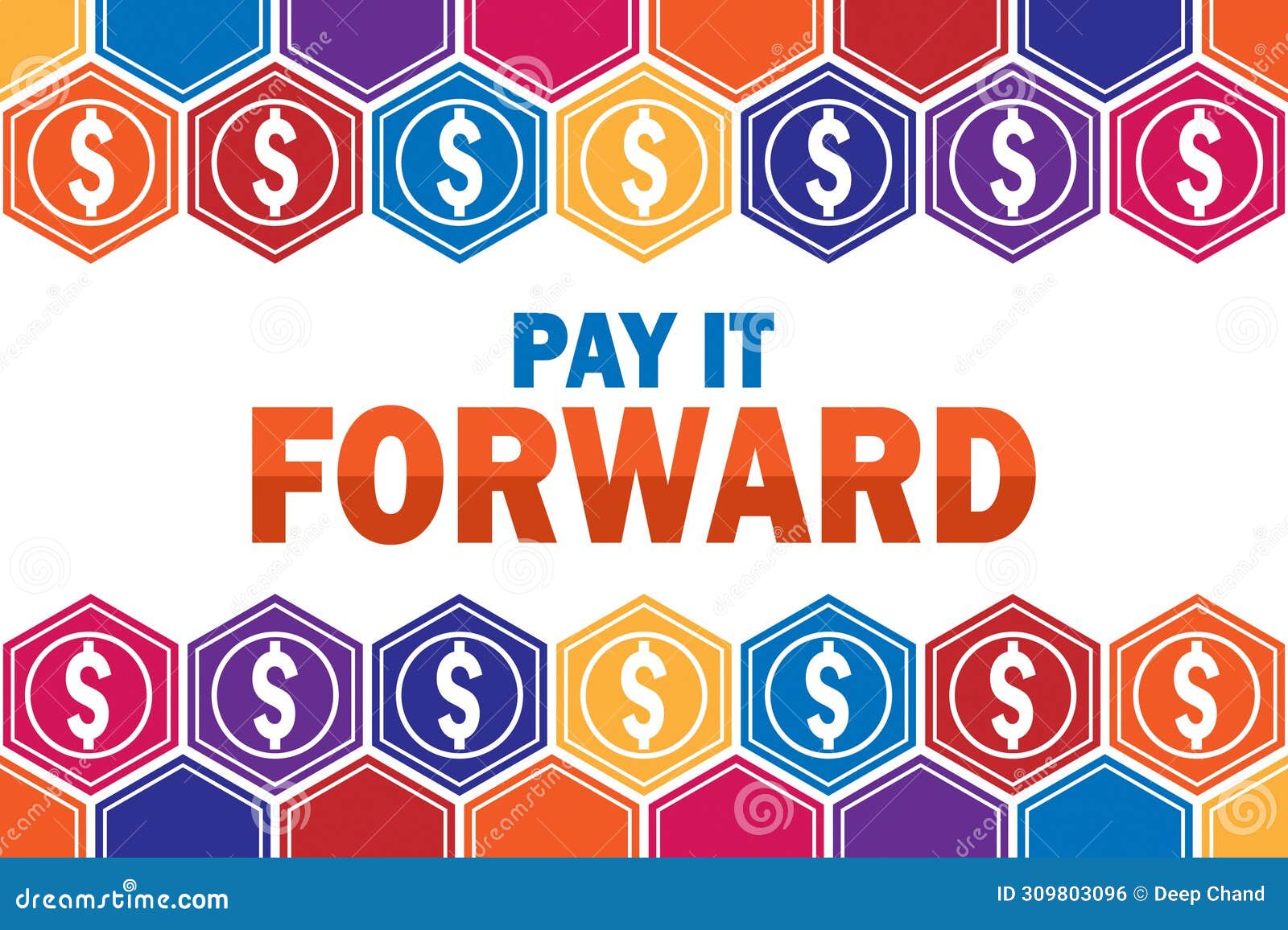 Pay it Forward, background stock illustration. Illustration of grunge ...