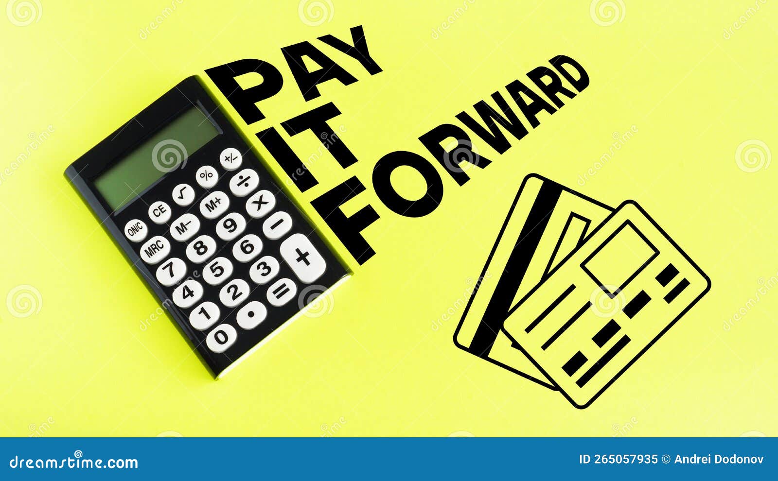 Pay it Forward is Shown Using the Text Stock Image - Image of corporate ...