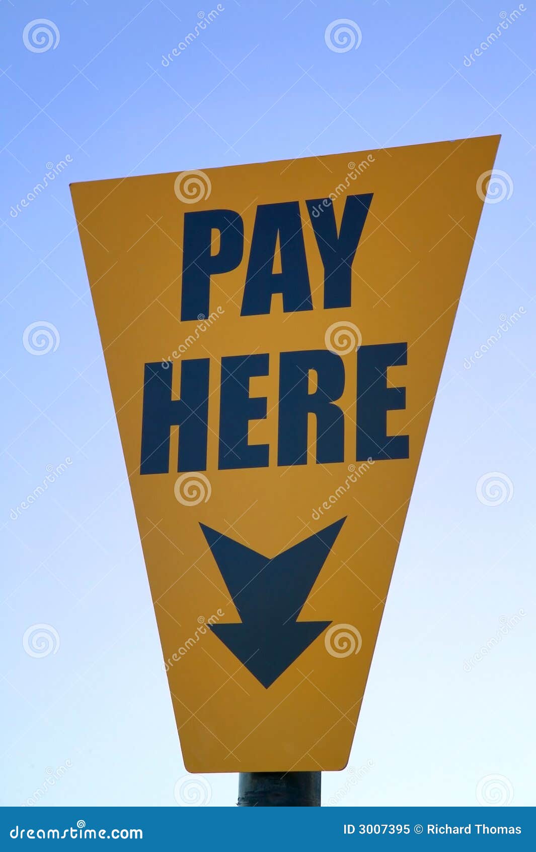 Pay here stock image. Image of blue, arrow, direction - 3007395