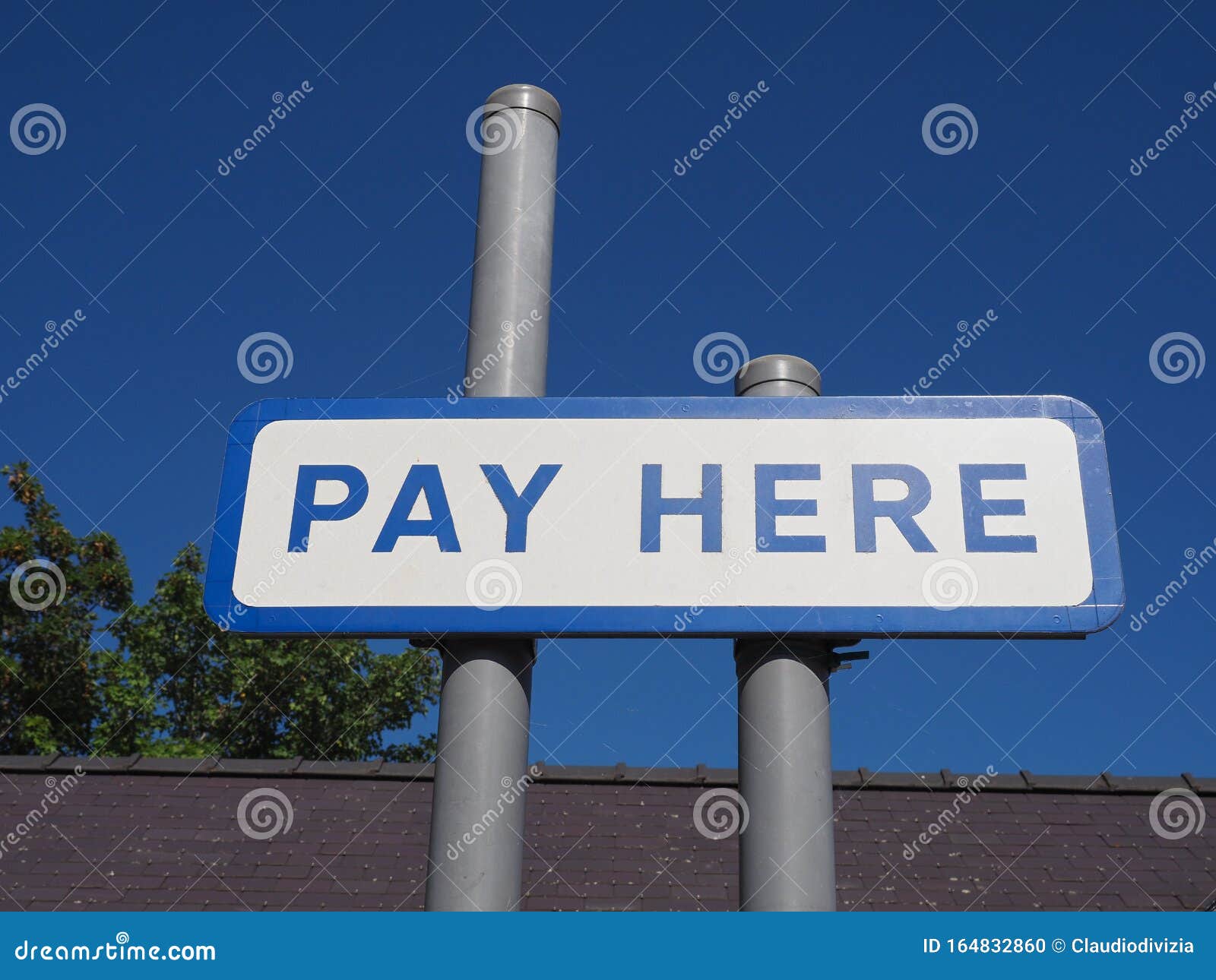 Pay here parking sign stock photo. Image of transport - 164832860