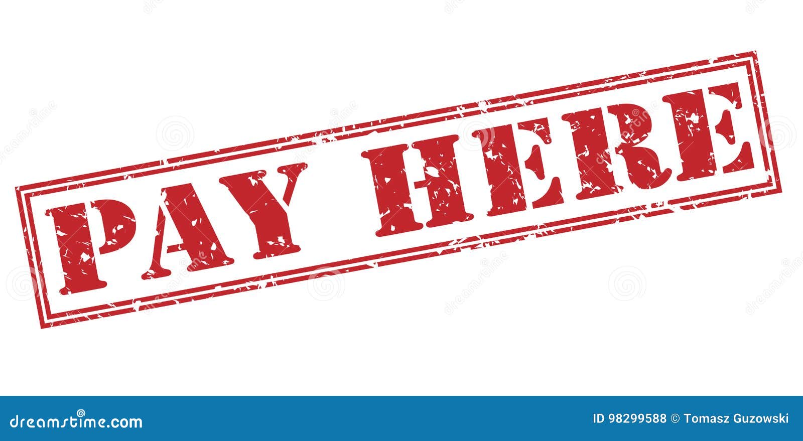 Pay here red stamp stock illustration. Illustration of illustrative ...
