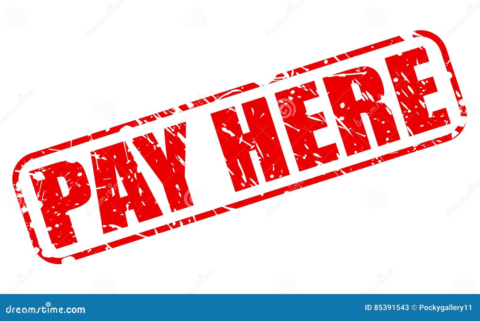 PAY HERE red stamp text stock illustration. Illustration of title ...