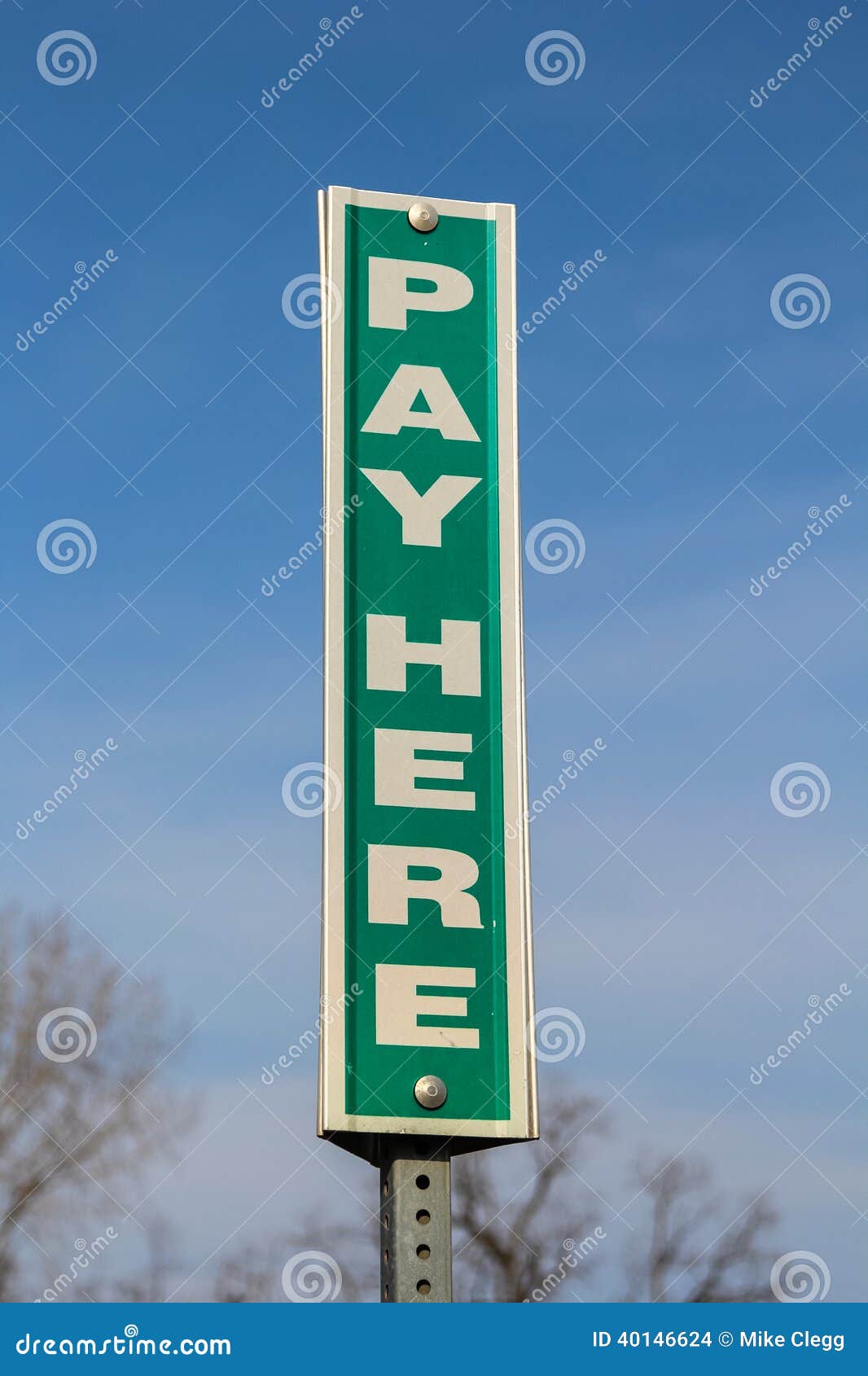 Pay Here Sign stock photo. Image of green, white, angle - 40146624