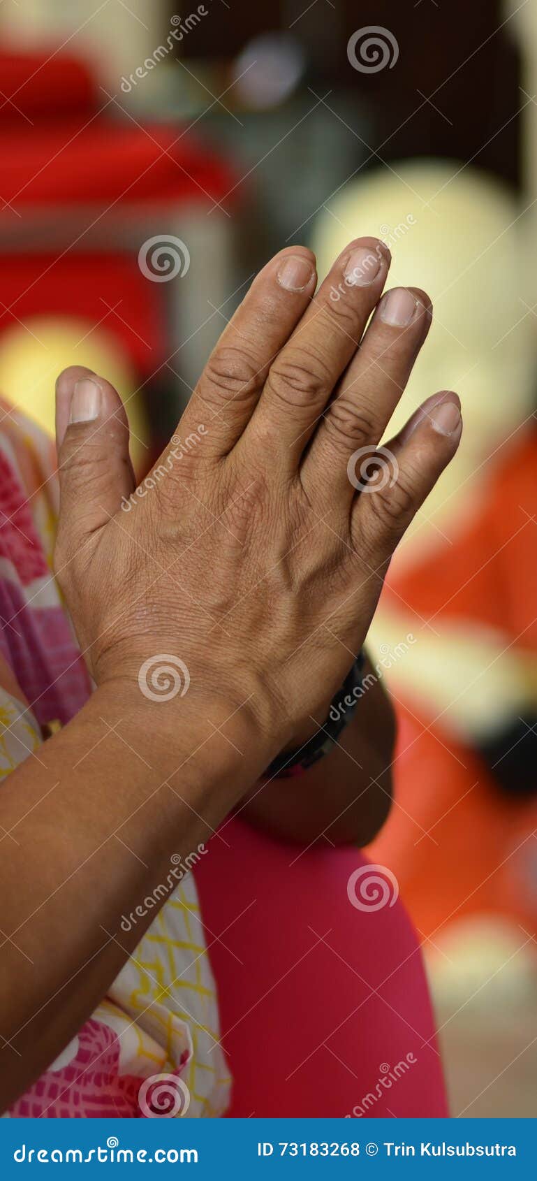 Pay Homage To a Buddha Image Stock Photo - Image of show, regard: 73183268