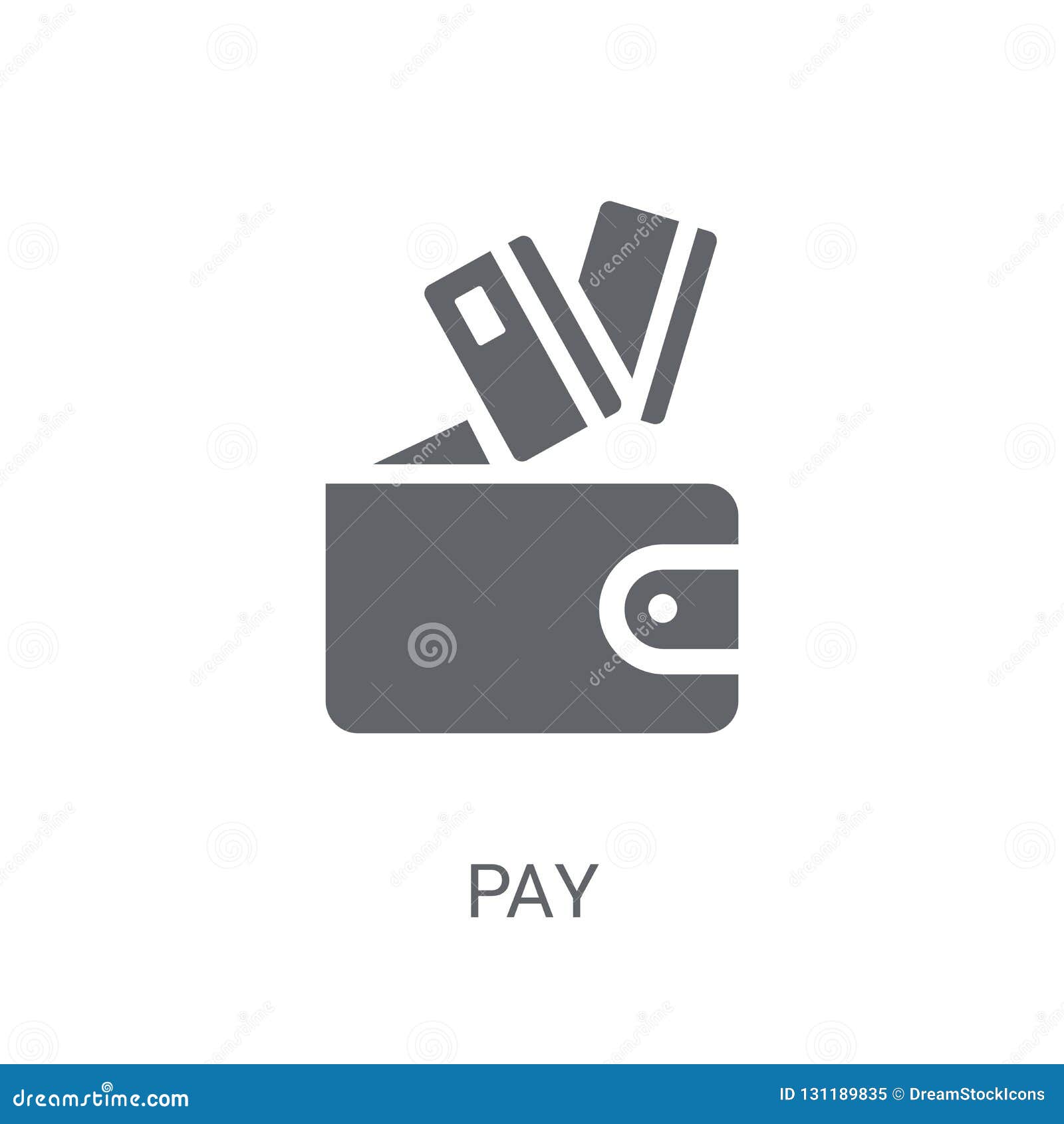 Pay Icon. Trendy Pay Logo Concept on White Background from E-commerce ...