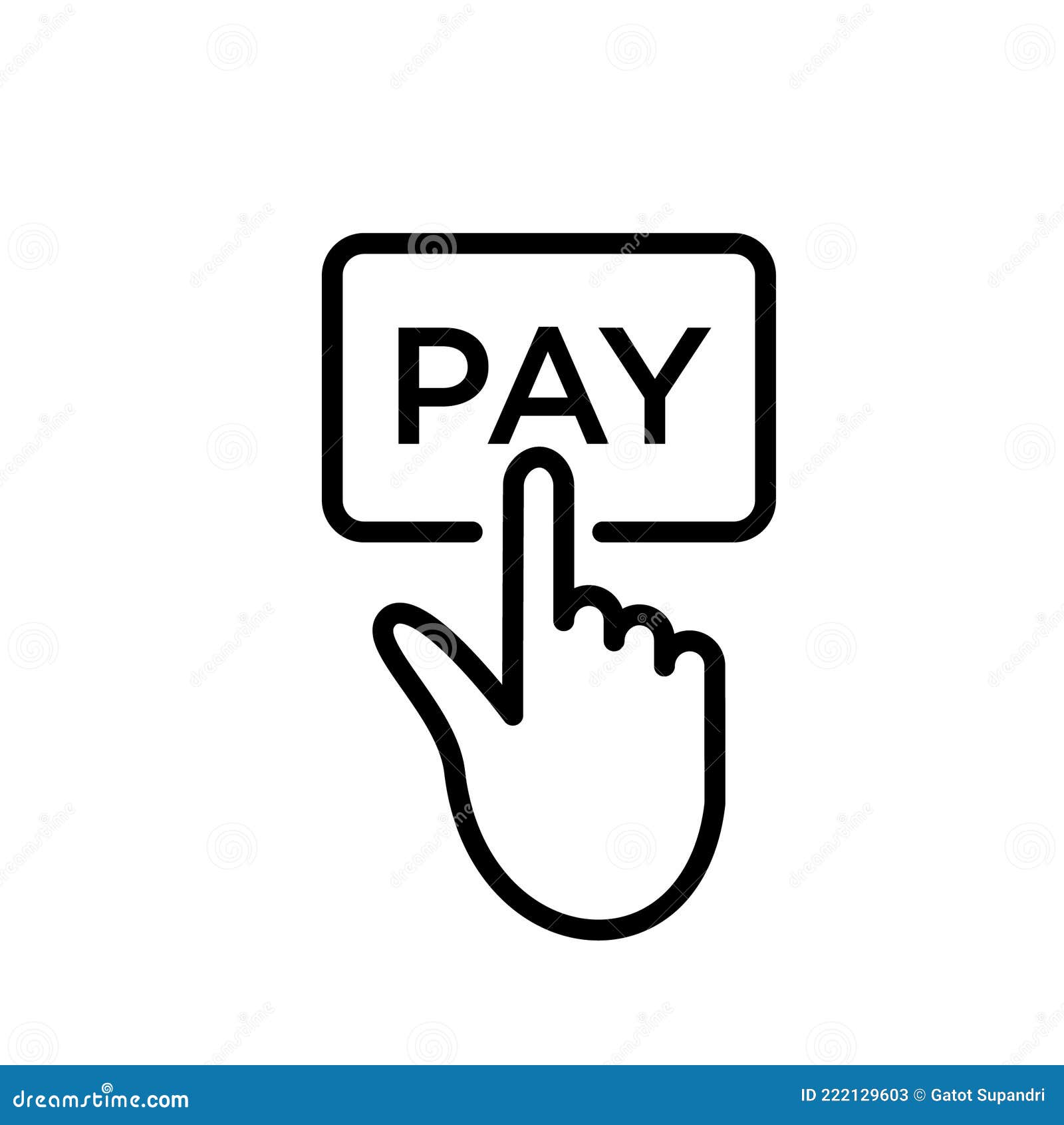 Pay Icon Vector Logo Design Template Stock Vector - Illustration of ...