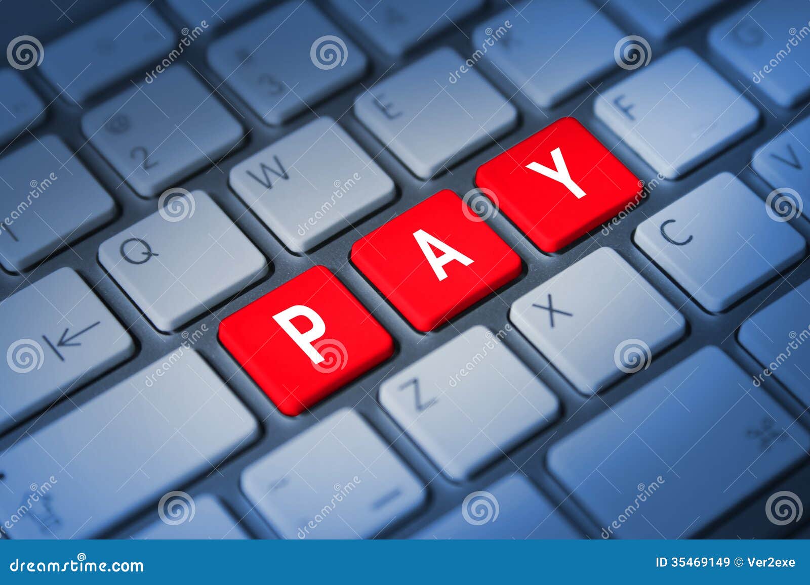 Pay keyboard keys editorial stock image. Image of focus - 35469149
