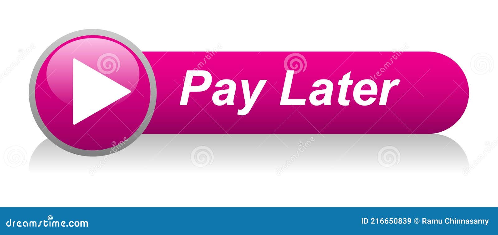 Pay later button icon stock illustration. Illustration of account ...