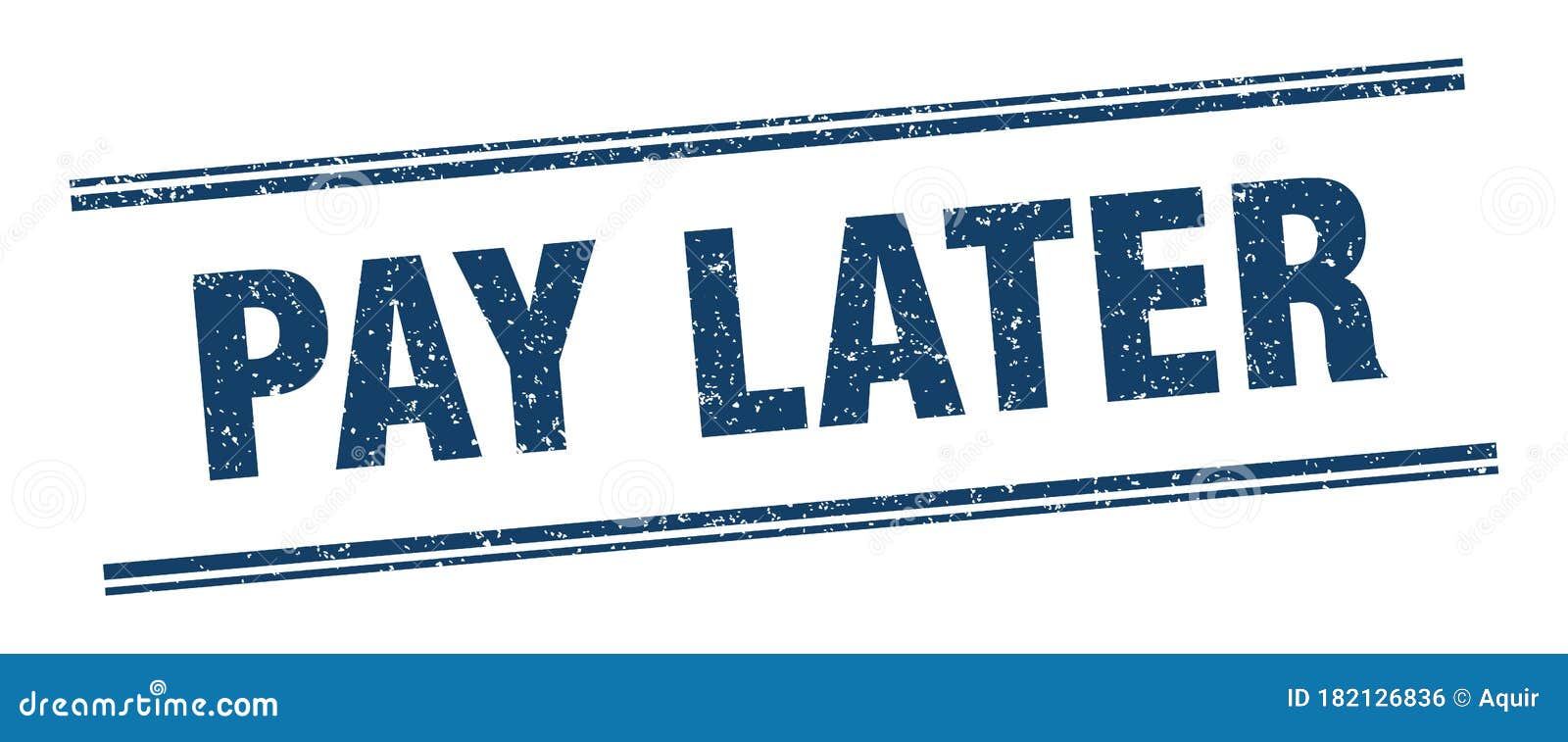 Pay Later Stamp. Pay Later Square Grunge Sign Stock Vector ...