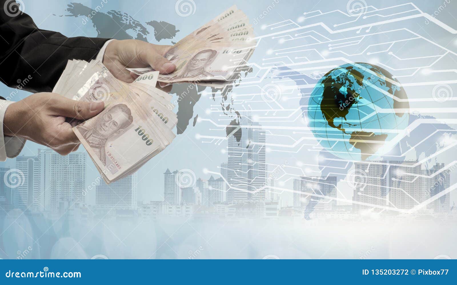 Pay Money Pass Digital Online Banking Stock Photo - Image of financial ...