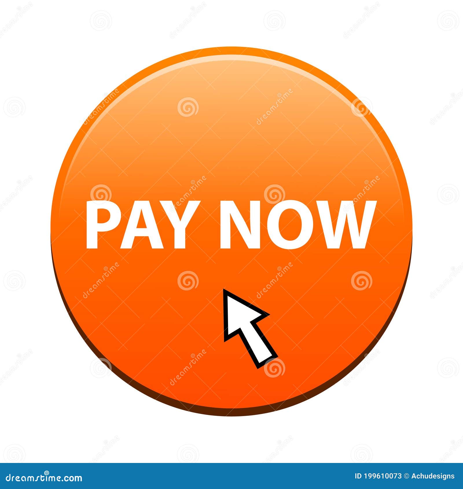 Pay now button stock vector. Illustration of choice - 199610073