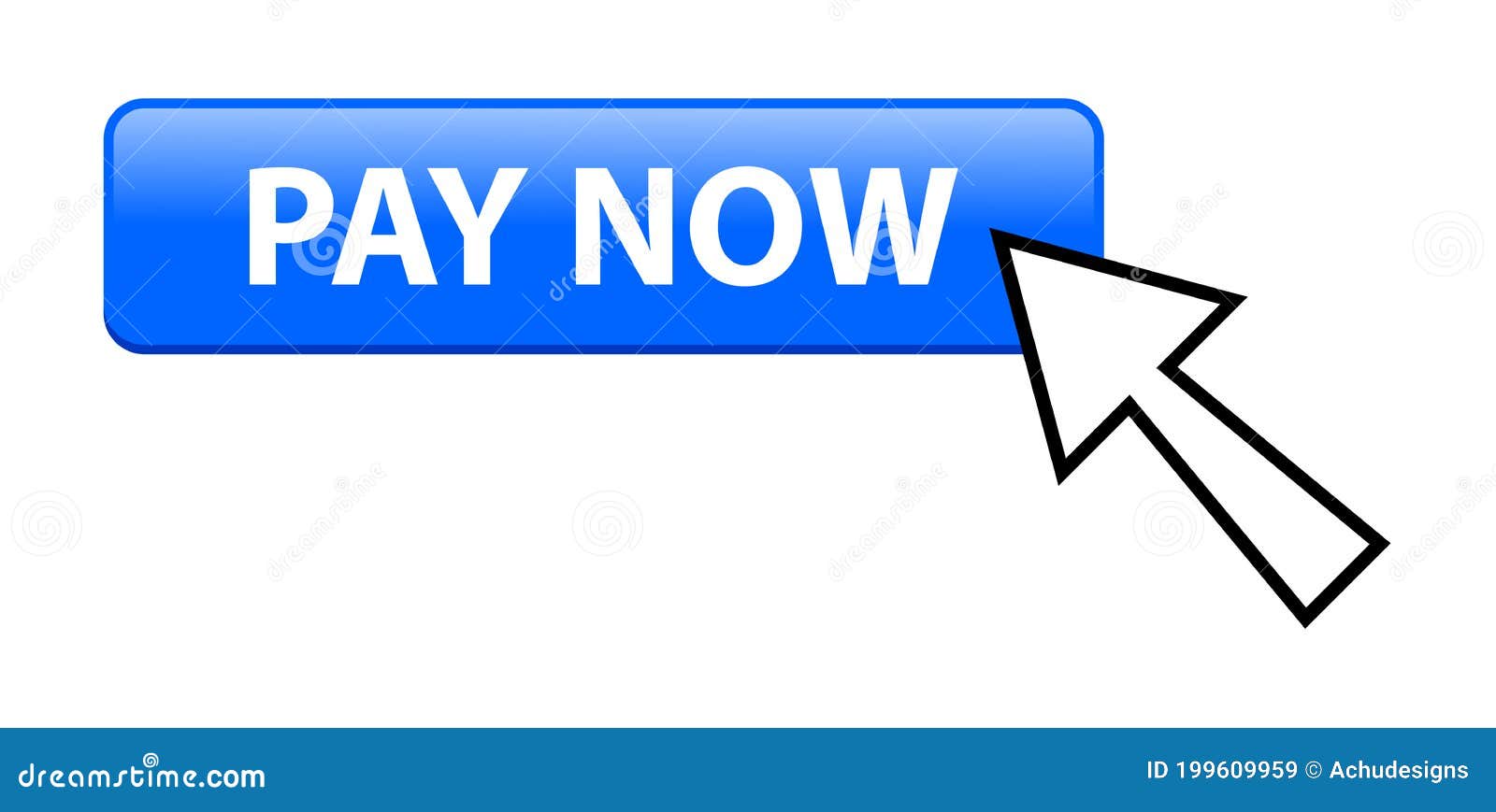 Pay now button stock vector. Illustration of clicking - 199609959