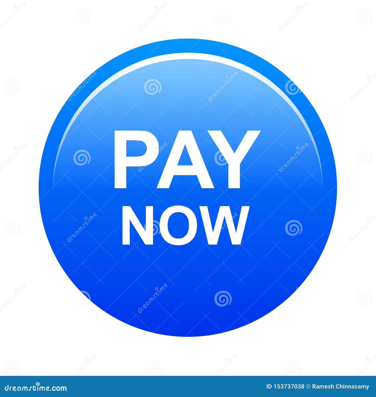 Pay now button stock vector. Illustration of blue, banking - 153737038